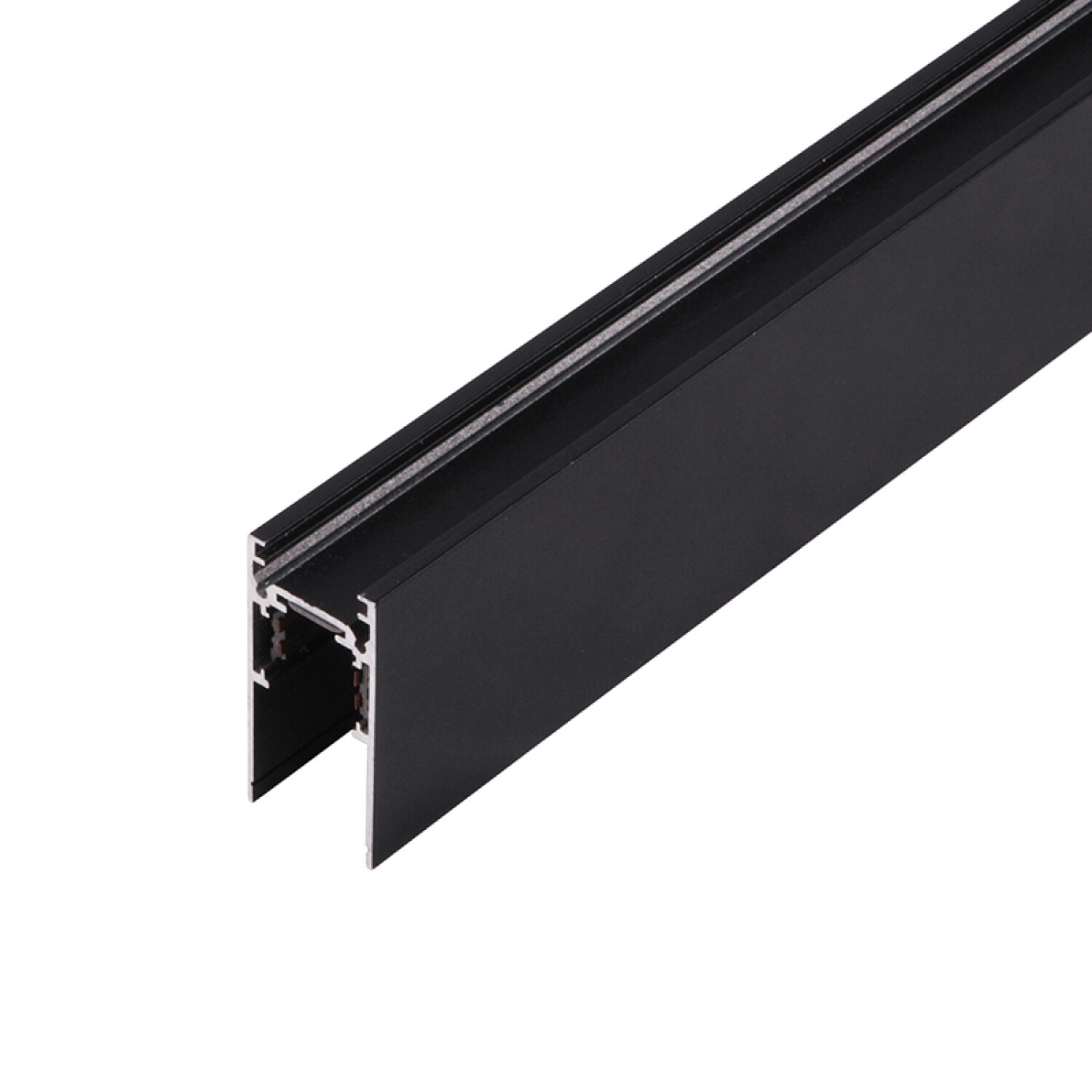 Riel magnético de 1 metro, negro, adosar/suspender - IX4300 — Fivisa