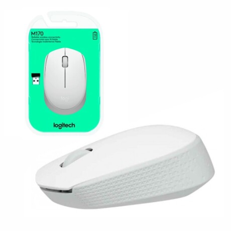 Mouse Logitech M170 Inalámbrico Blanco — Universo Binario