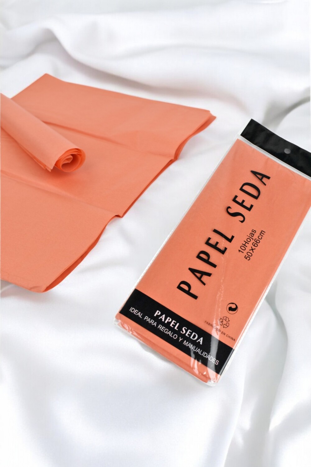 Papel Seda 50x66 cm - NARANJA — PaperPack