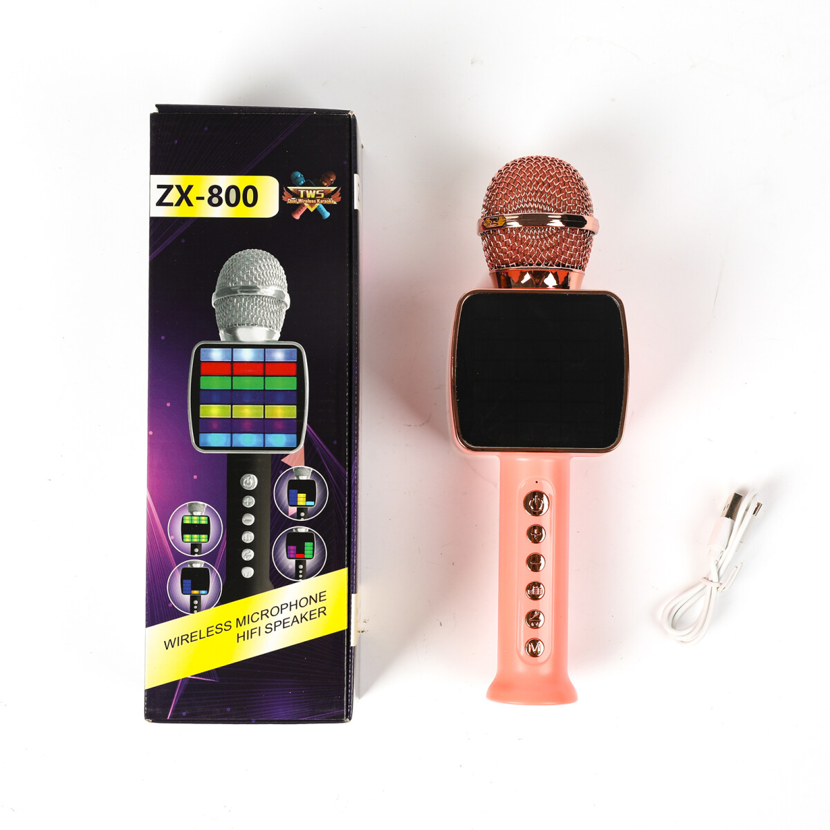 MICRÓFONO INFANTIL INALAMBRICO ROSADO — Woofer