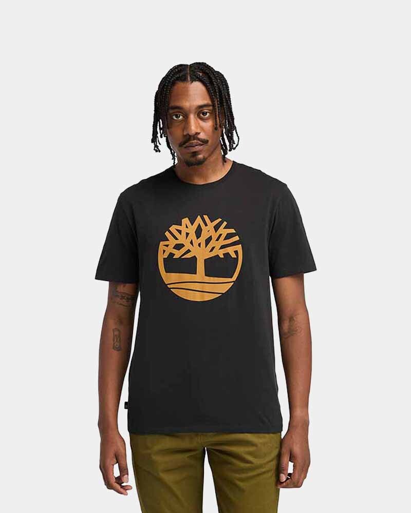 Polo US Tree Logo Short Sleeve Tee Hombre - Black-wheat Boot — Timberland
