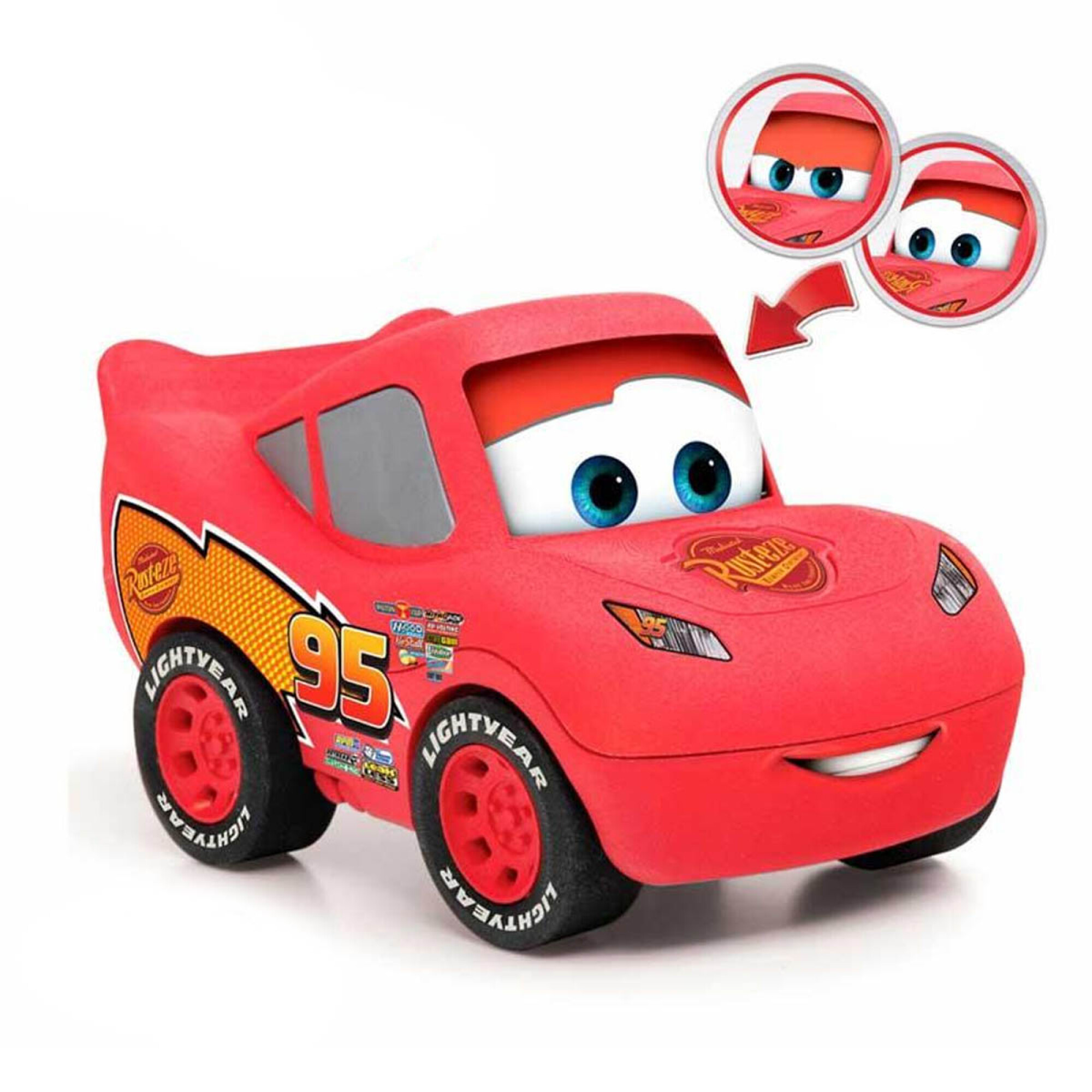 Auto Cars Rayo Mcqueen Con Ojos Expresivos 19X12cm — El Rey del ...