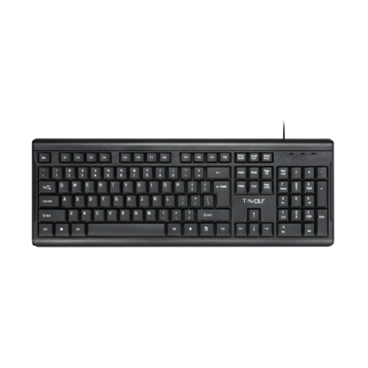 TECLADO TWOLF - T15 - NEGRO — Woofer