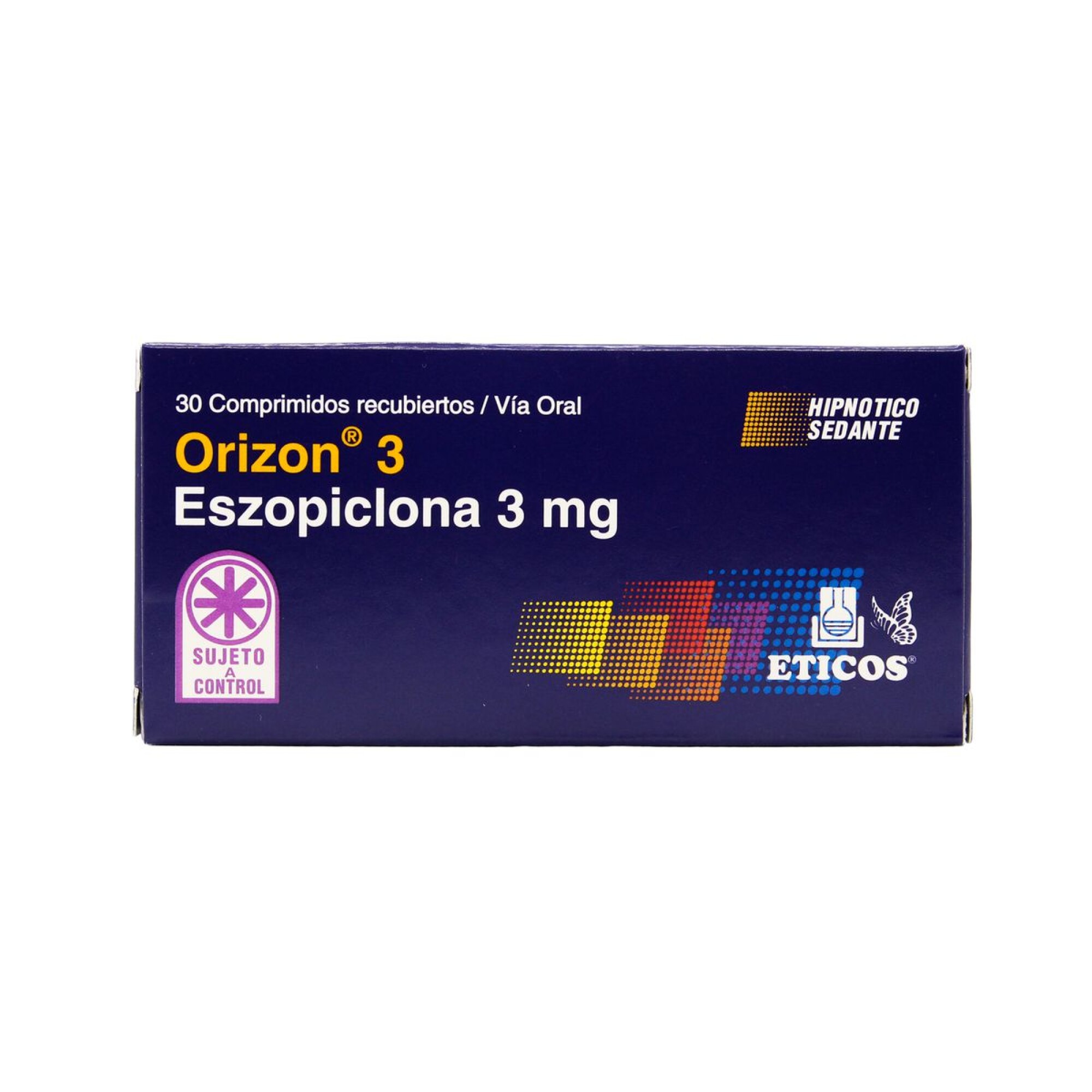 ORIZON 3 MG. CJ X 30 COMP. — Farmacenter