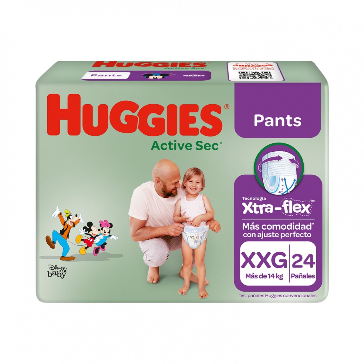 Pañales Huggies Active Sec Xxg X 24 — San Roque