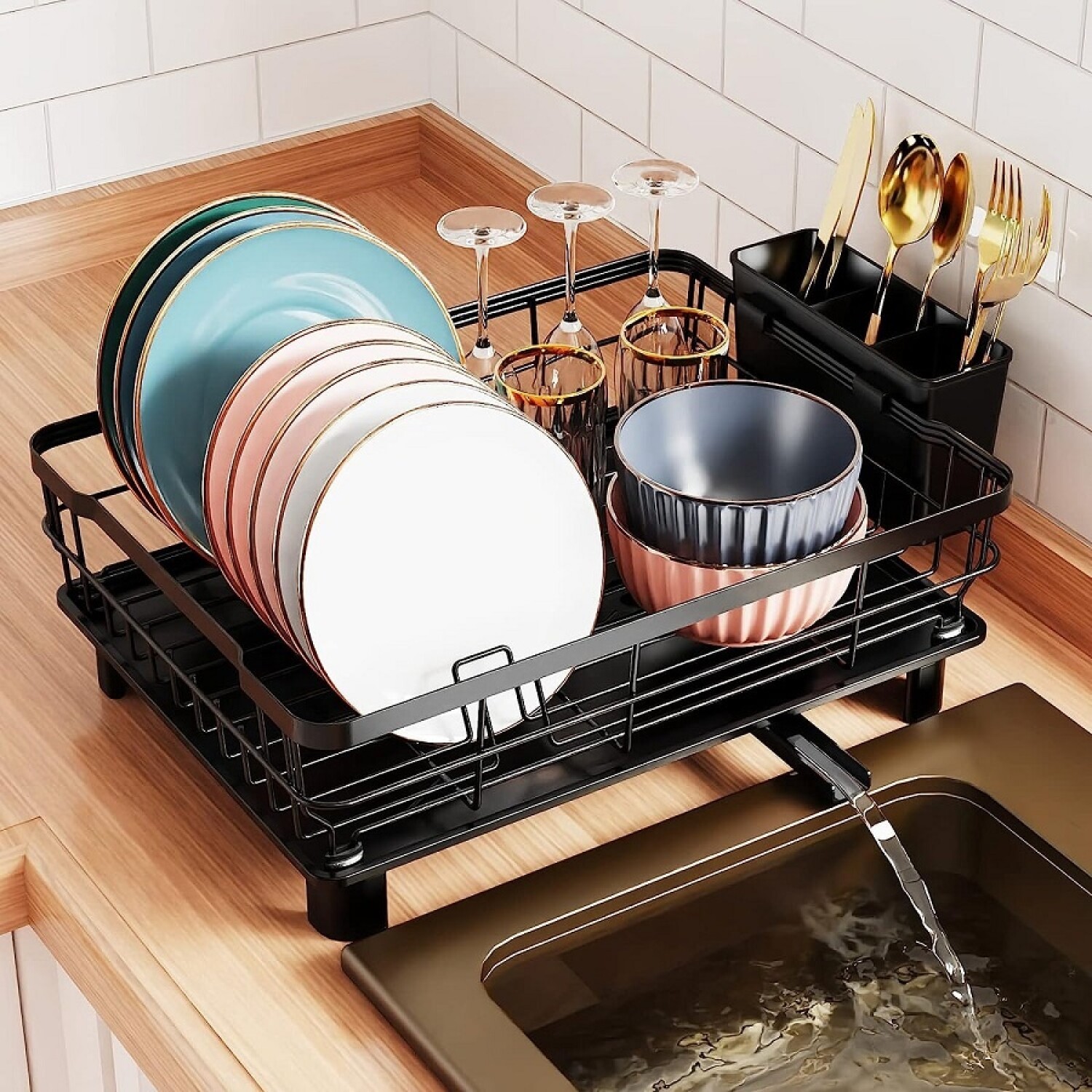 Escurridor seca platos con bandeja — Buho Store