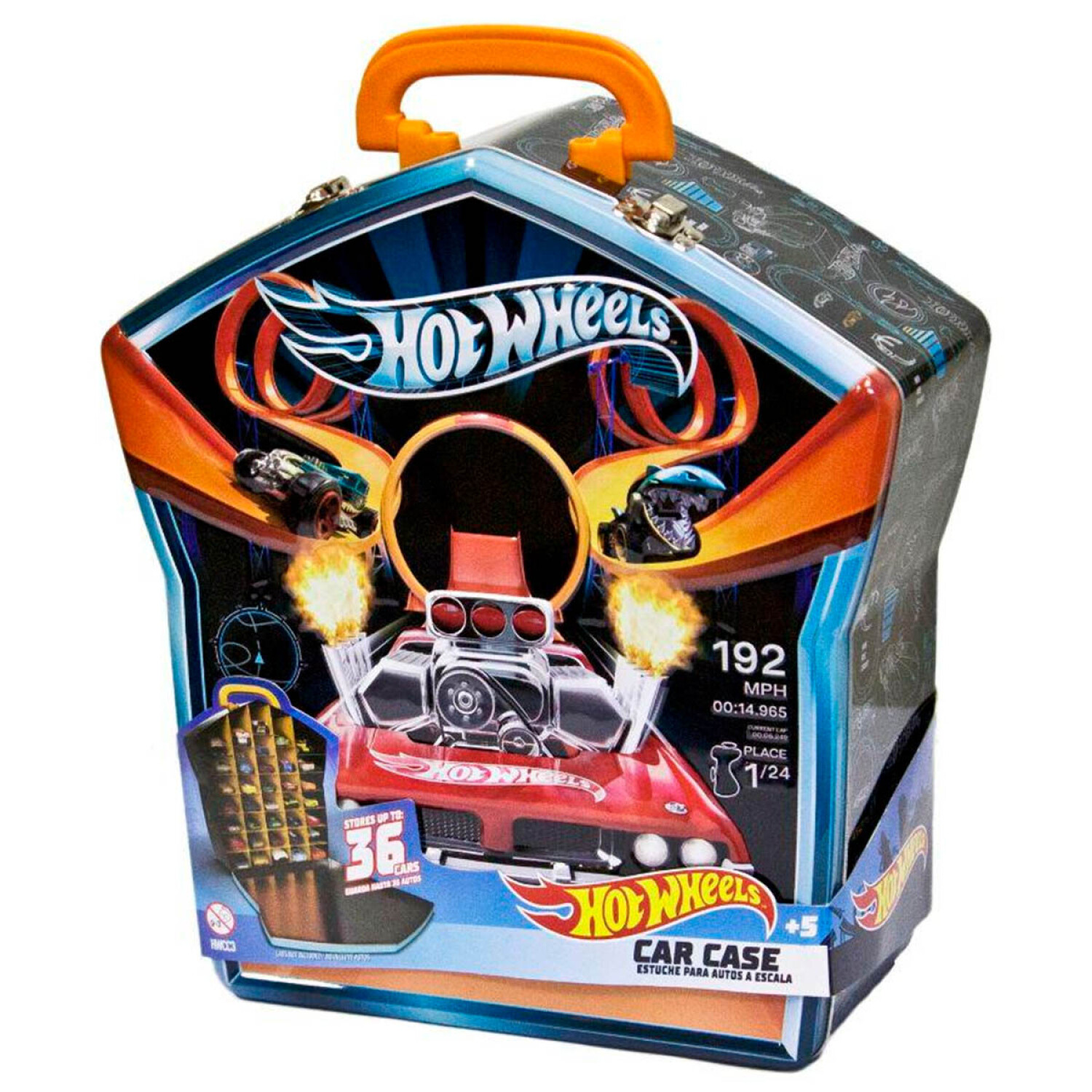 Porta Autitos Hot Wheels Metálico X36 Autitos — El Rey del entretenimiento