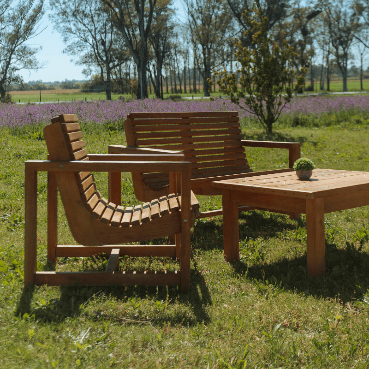 Juego de Exterior Sillón Curvo — Serra Amoblamientos
