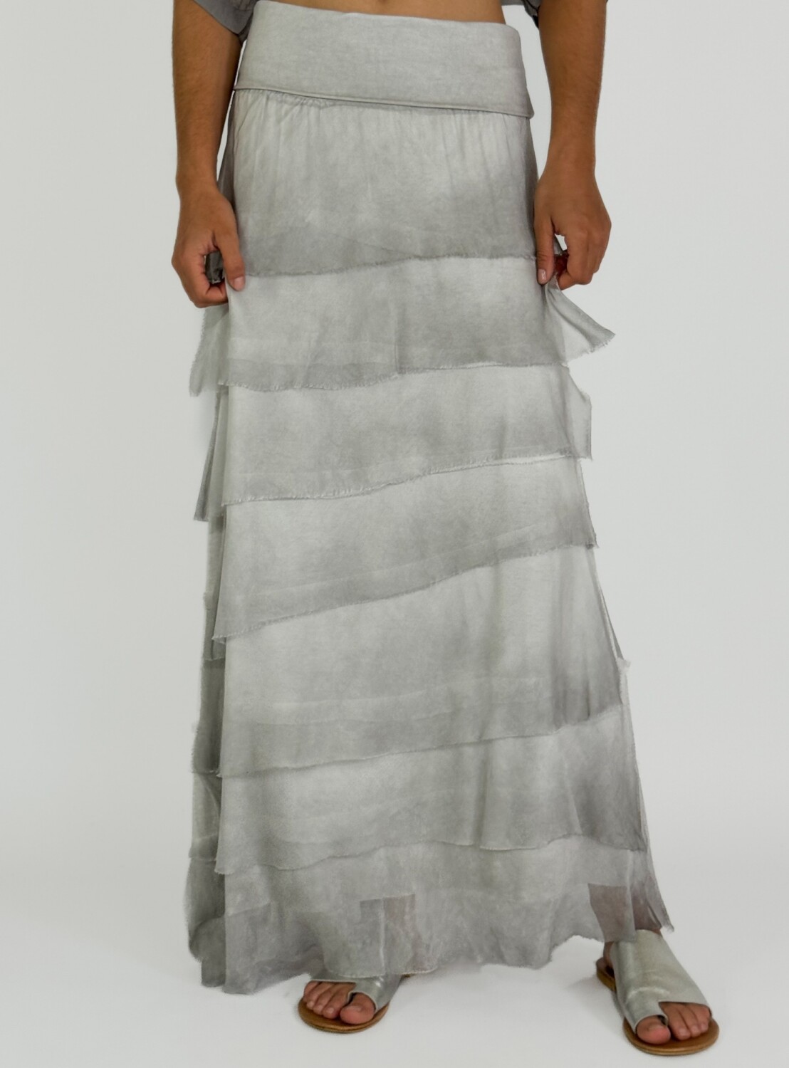 POLLERA GIULIANA - GRIS CLARO — Panthai