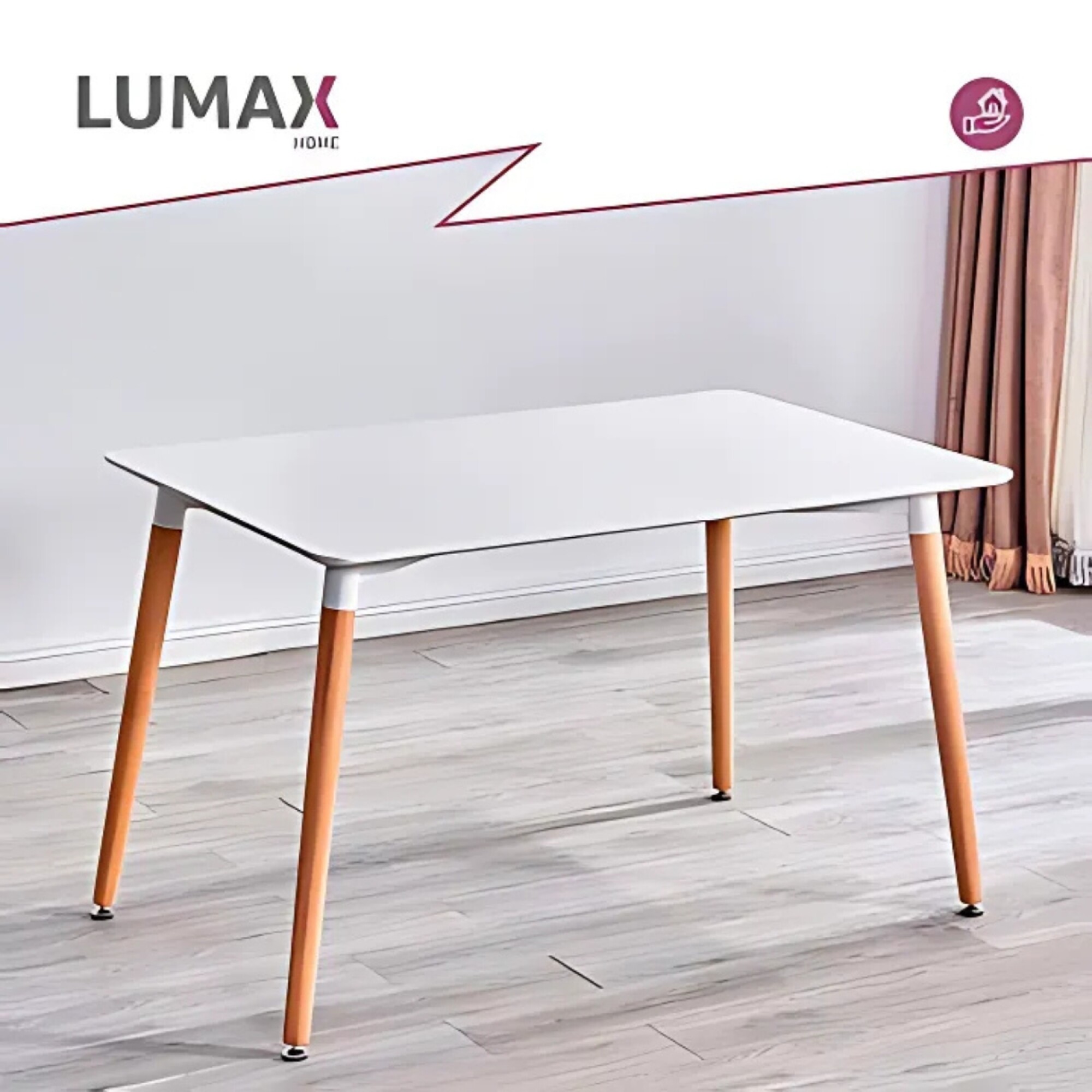 Mesa Eames Rectangular en Madera 120x80cm — Electroventas