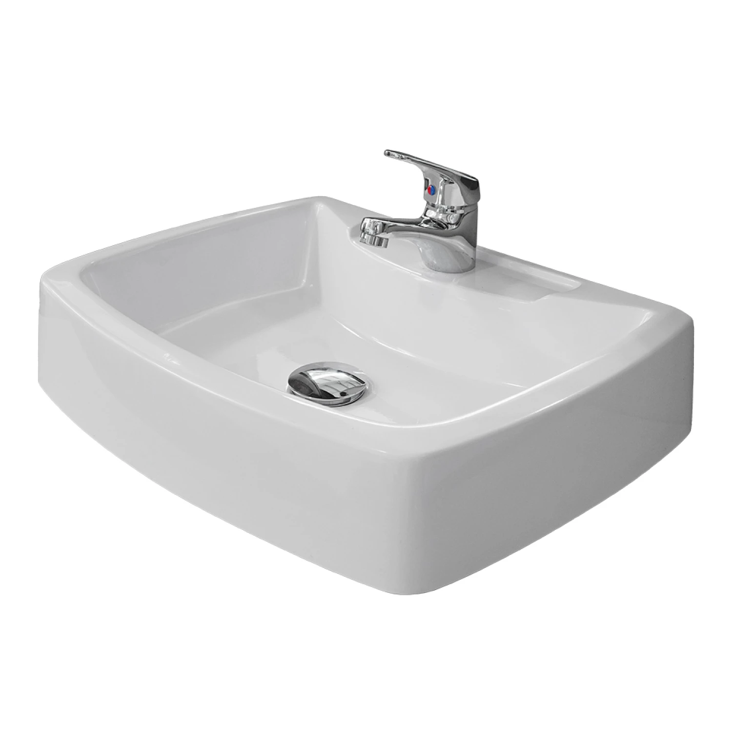 Bacha De Apoyo Modelo Turin Color Blanco Para Monocomando — Castro