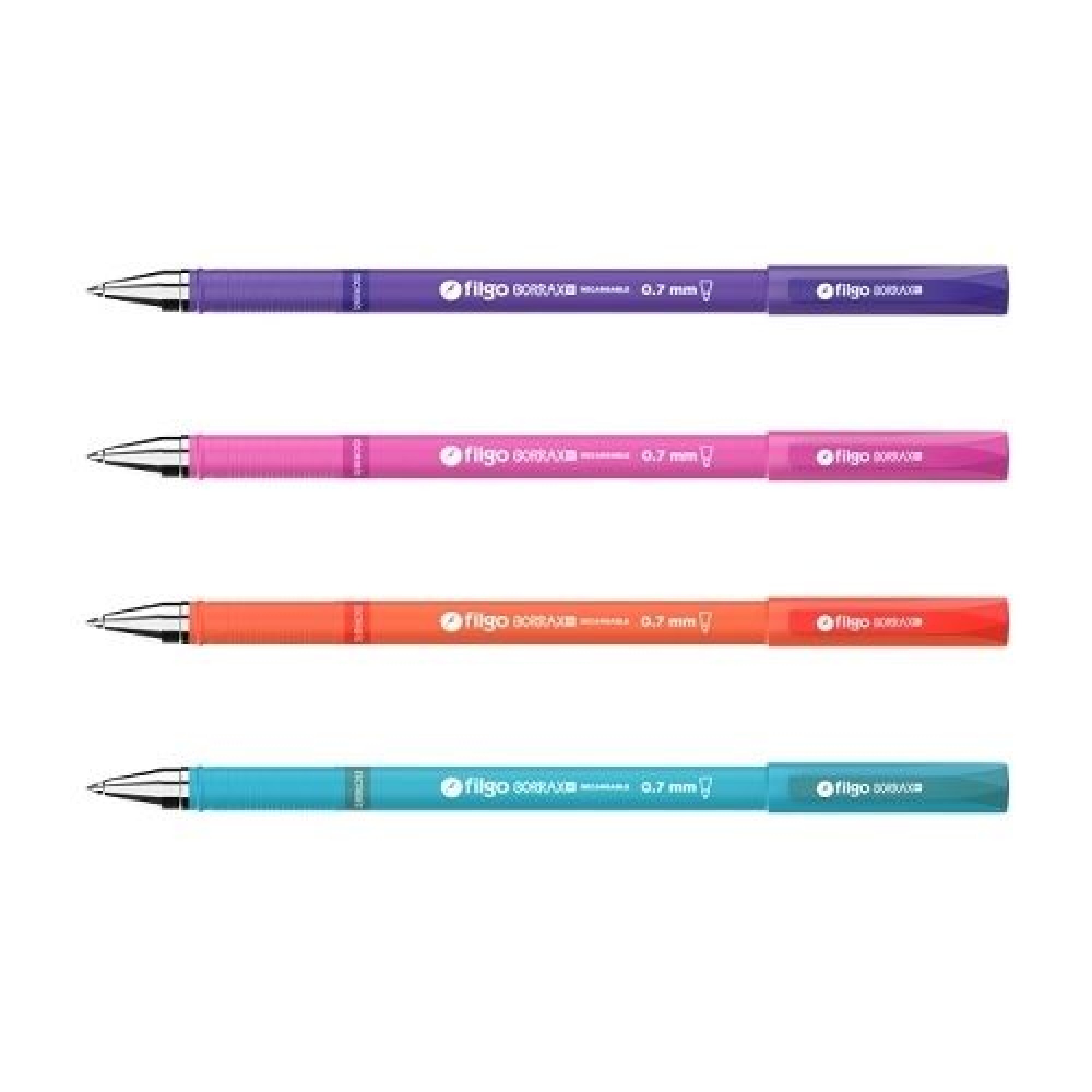 Filgo boligrafo roller gel borrable borrax se - estuche 4 br - Filgo ...