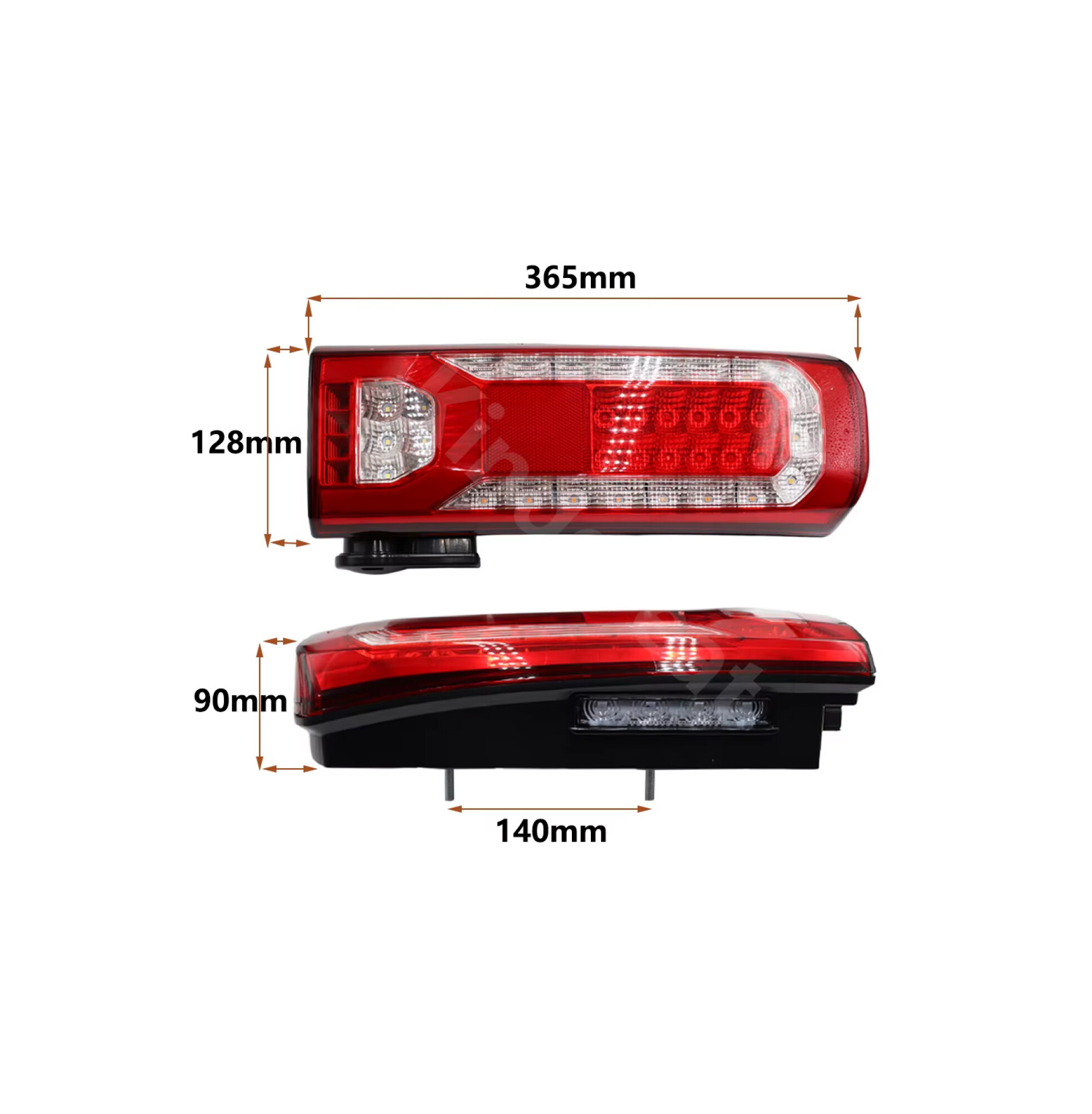 FAROL MERCEDES BENZ CAMION AXOR ACTROS 21/ LED 24V TRASERO DER - — Cymaco