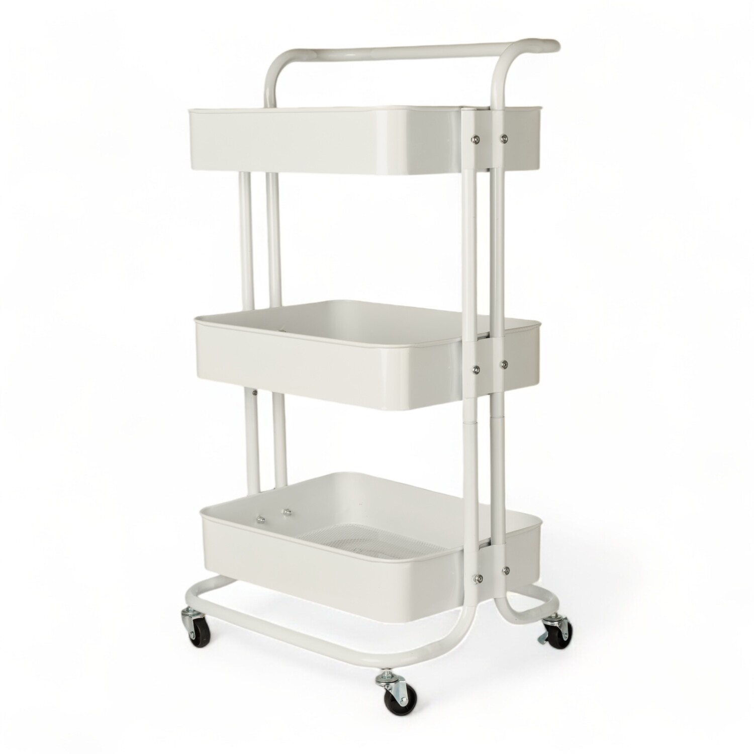 Carrito Rack Multiusos Organizador 3 Estantes 100% Metal — Casa practica