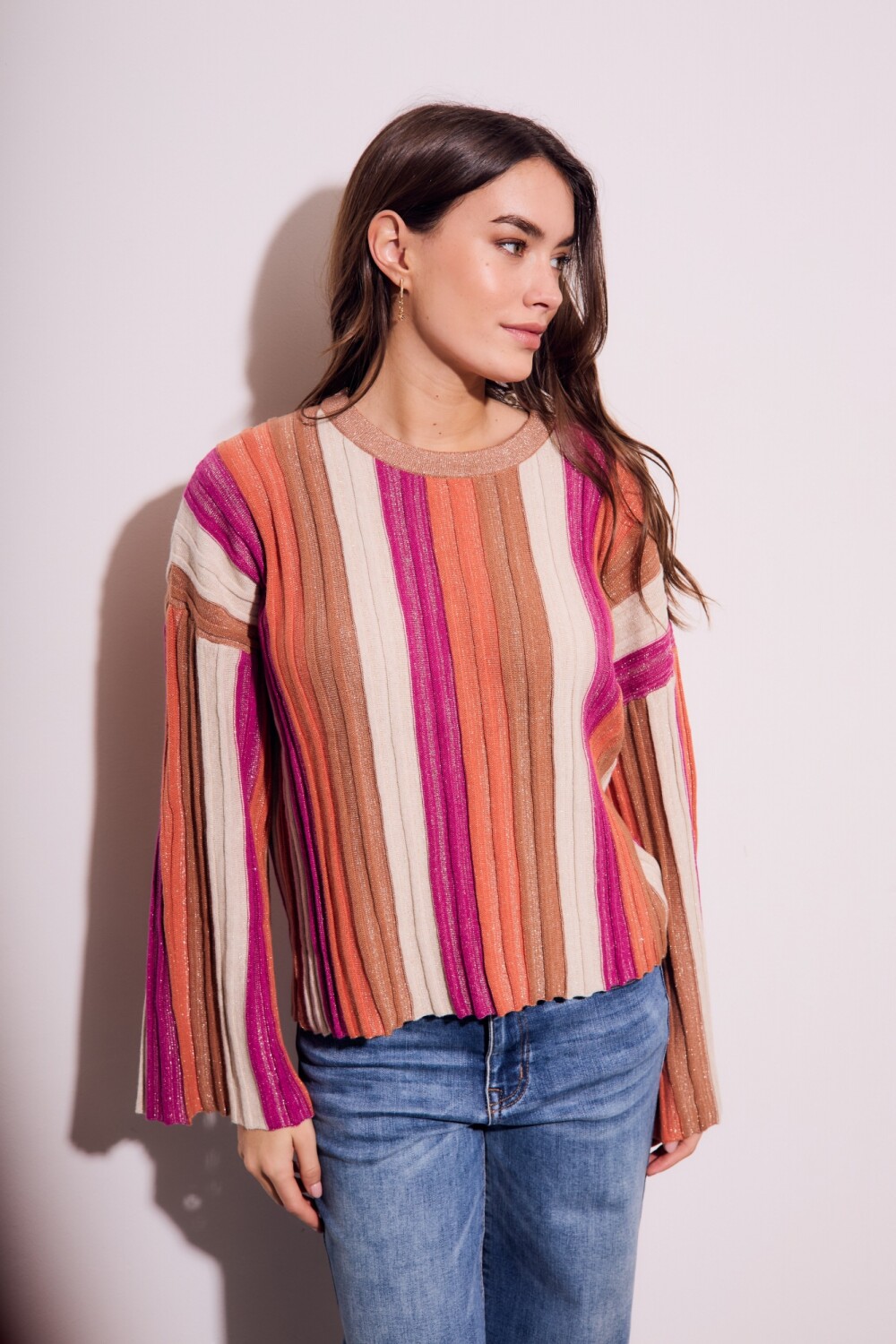Sweater Rayado Lurex - Multi — Lemon