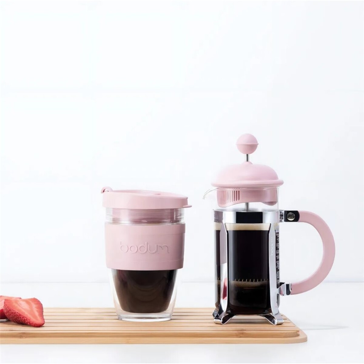 CAFETERA 350ML 3 TAZAS ROSA/CROMO CAFFETIERA BODUM — Deco Hogar