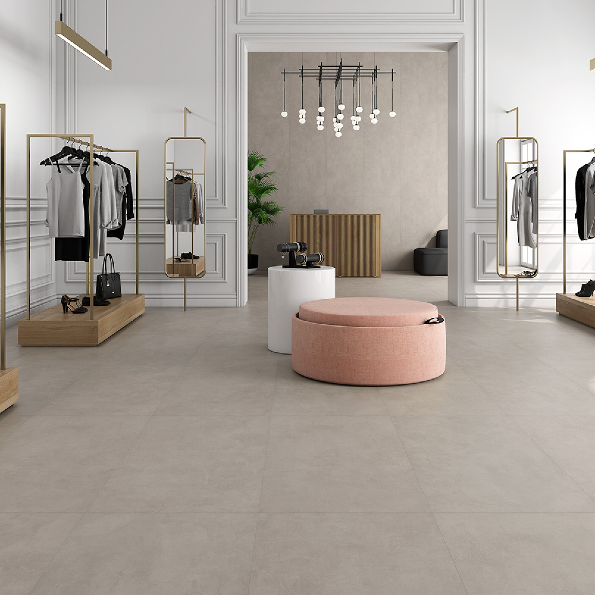 Porcelanato Ozzone Greige "a" 90x90 Cm — Castro