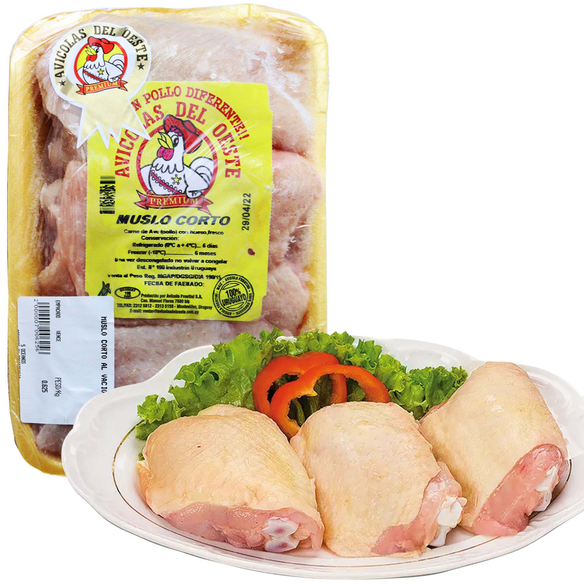 Muslo Corto al Vacio x 550Grs Avicola — 5 Océanos