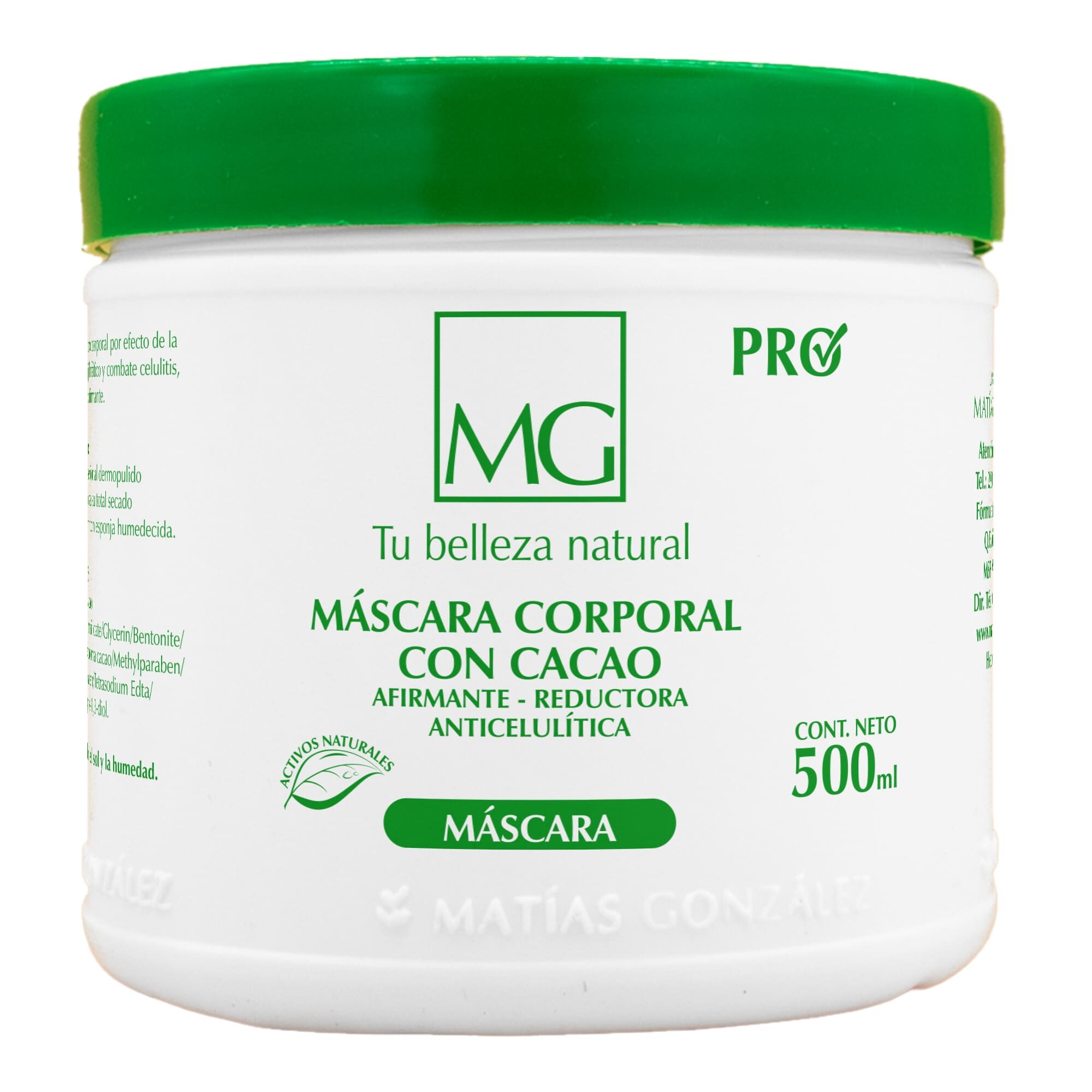 Máscara Corporal con Cacao (500cc) — Matías González