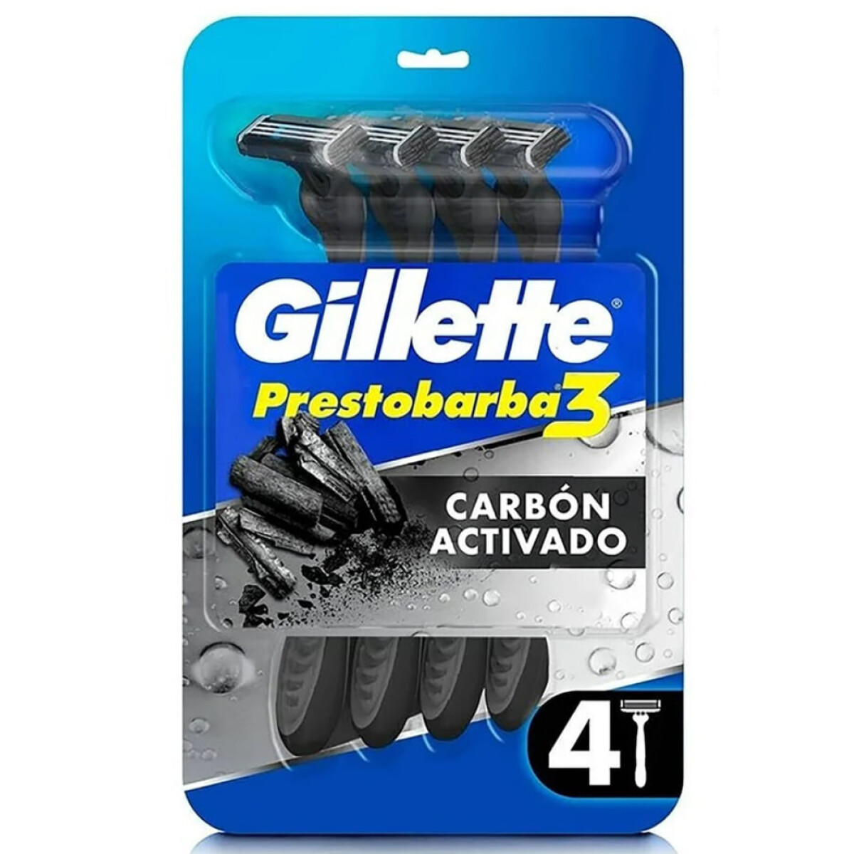 Gillette Prestobarba 3 Hombre 4 Carb — San Roque
