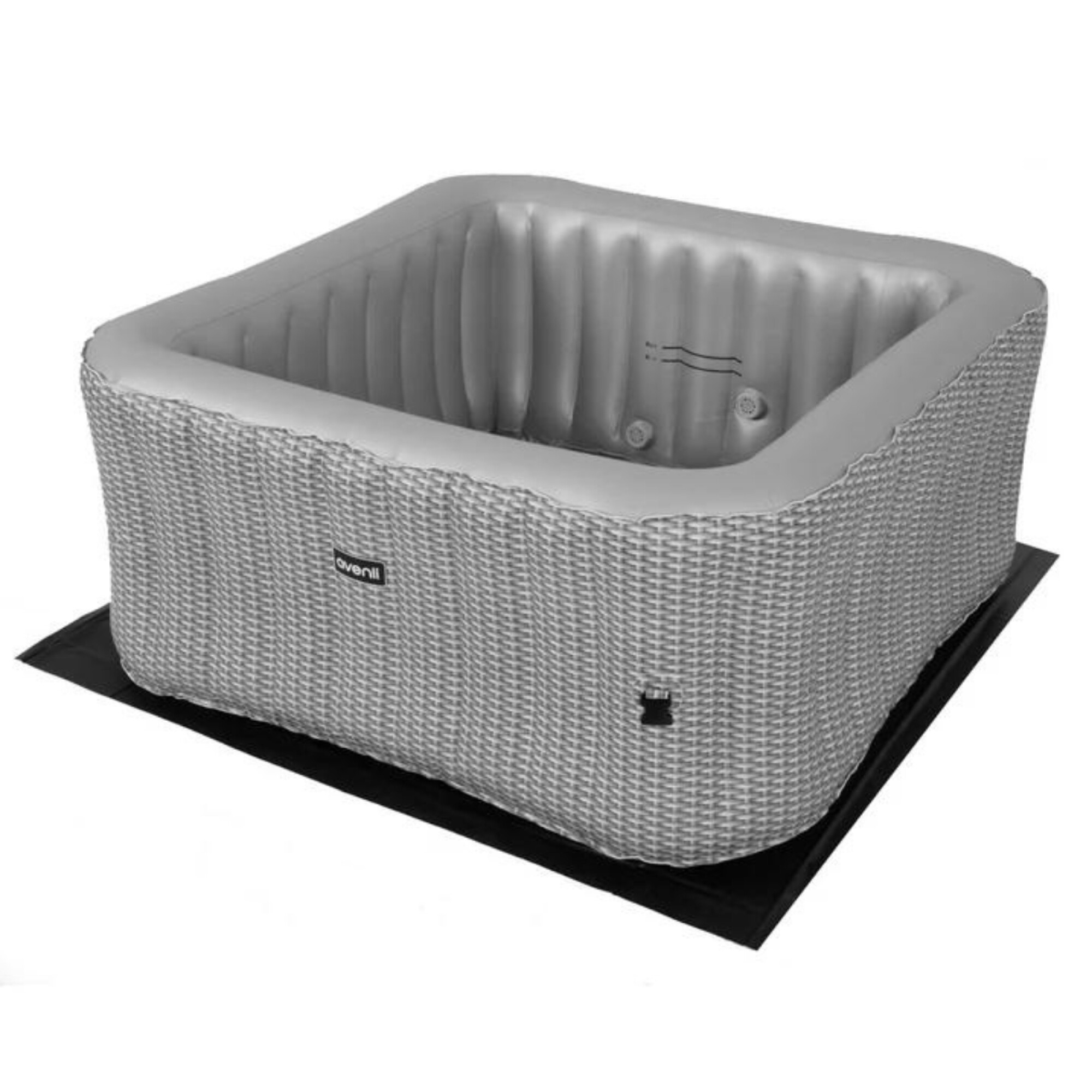 Jacuzzi inflable Square Rattan 4 — Aventureros