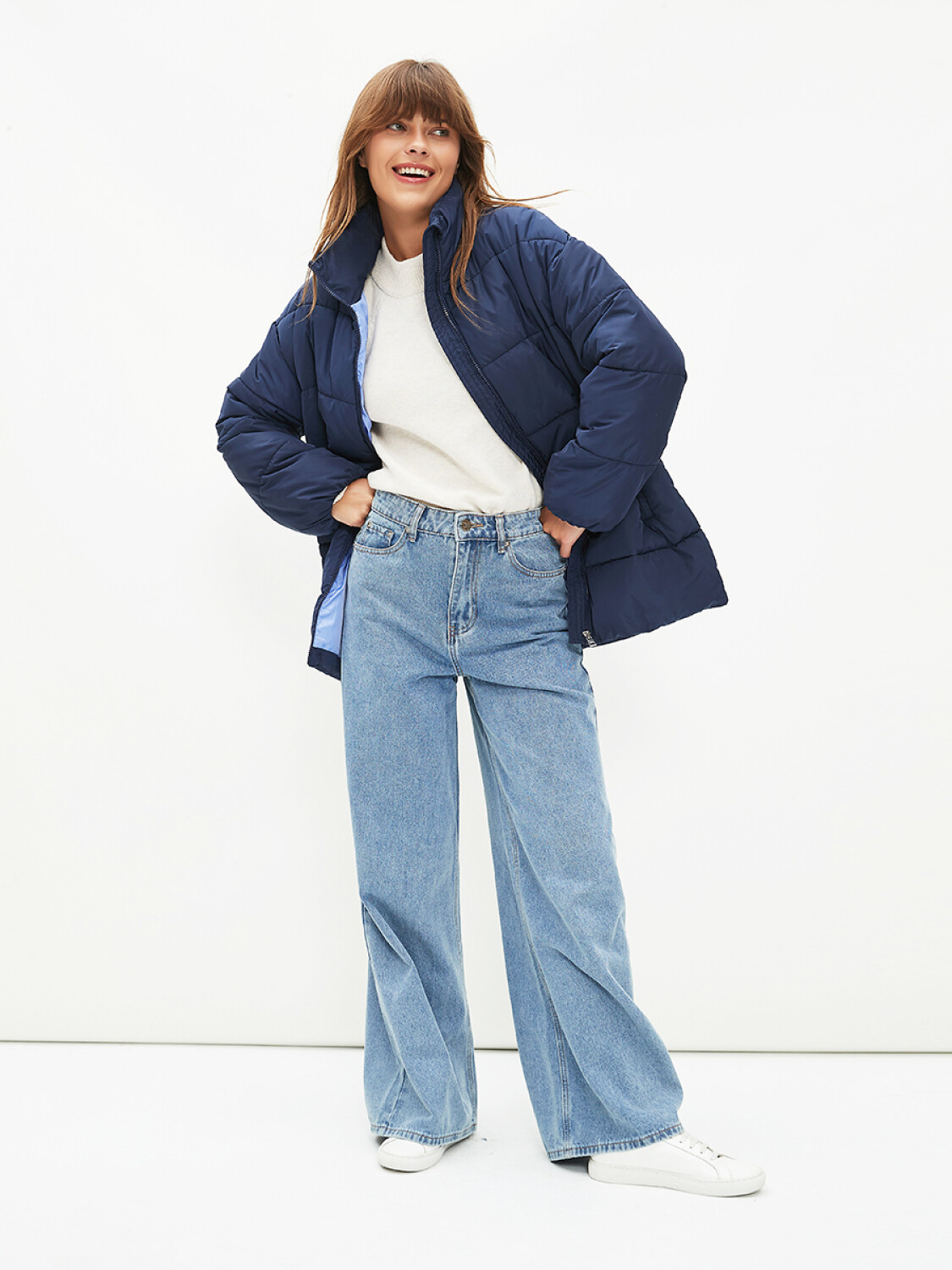 CAMPERA ANNETTE - AZUL OSCURO — Guapa