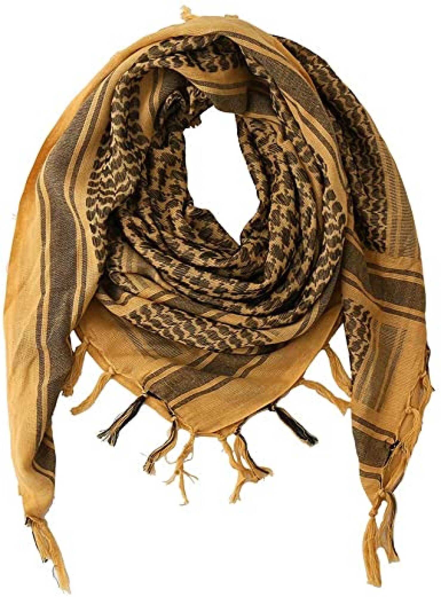 Shemagh clásico pañuelo táctico - Caqui — Aventureros