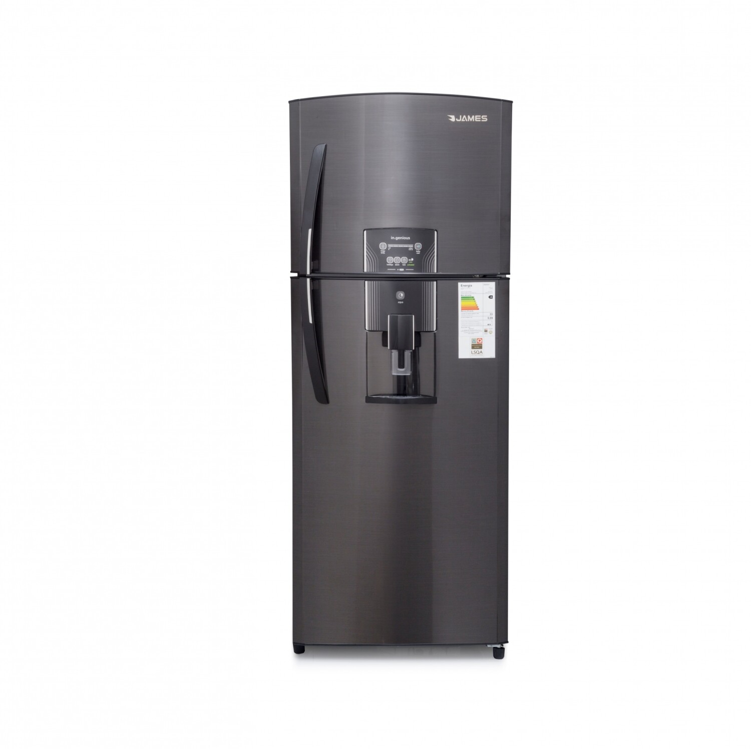 Heladera James 429L Frio Seco Con Disp Negro JM 560 DARK DE (COL ...