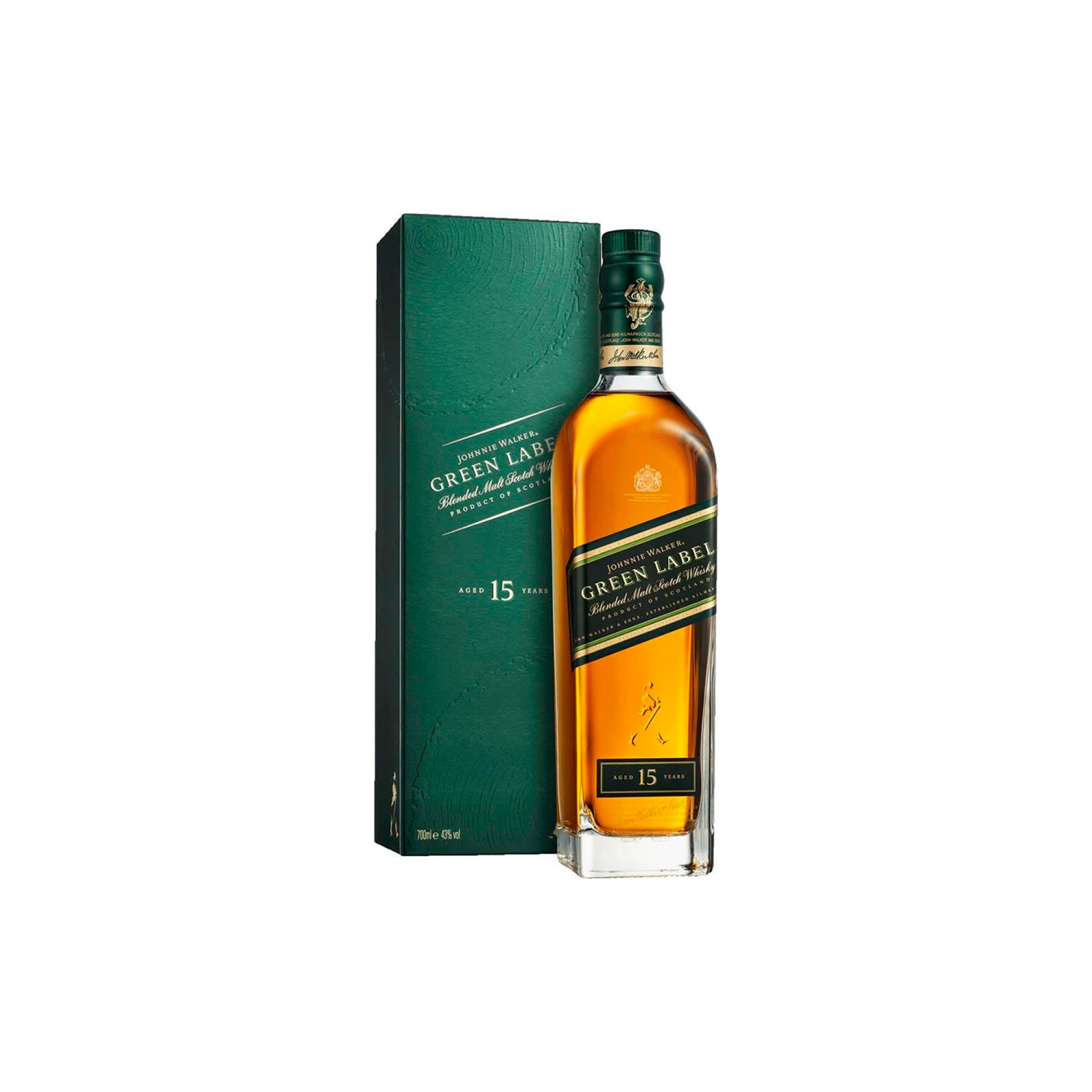 Whisky Johnnie Walker Green Label 15 Años - 750 ml — Tienda Soy Santander