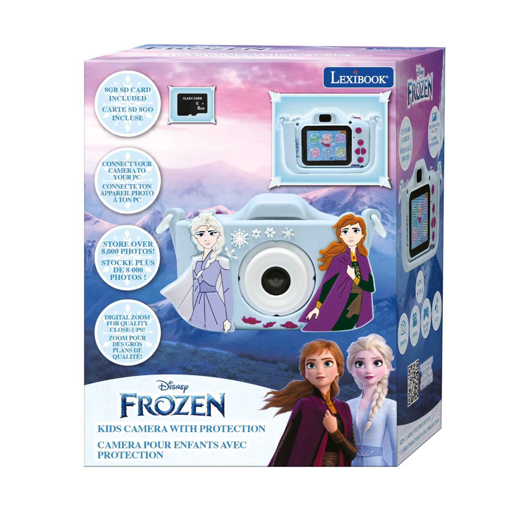 Cámara Digital Multifuncional Recargable Lexibook - Frozen — Cartoons