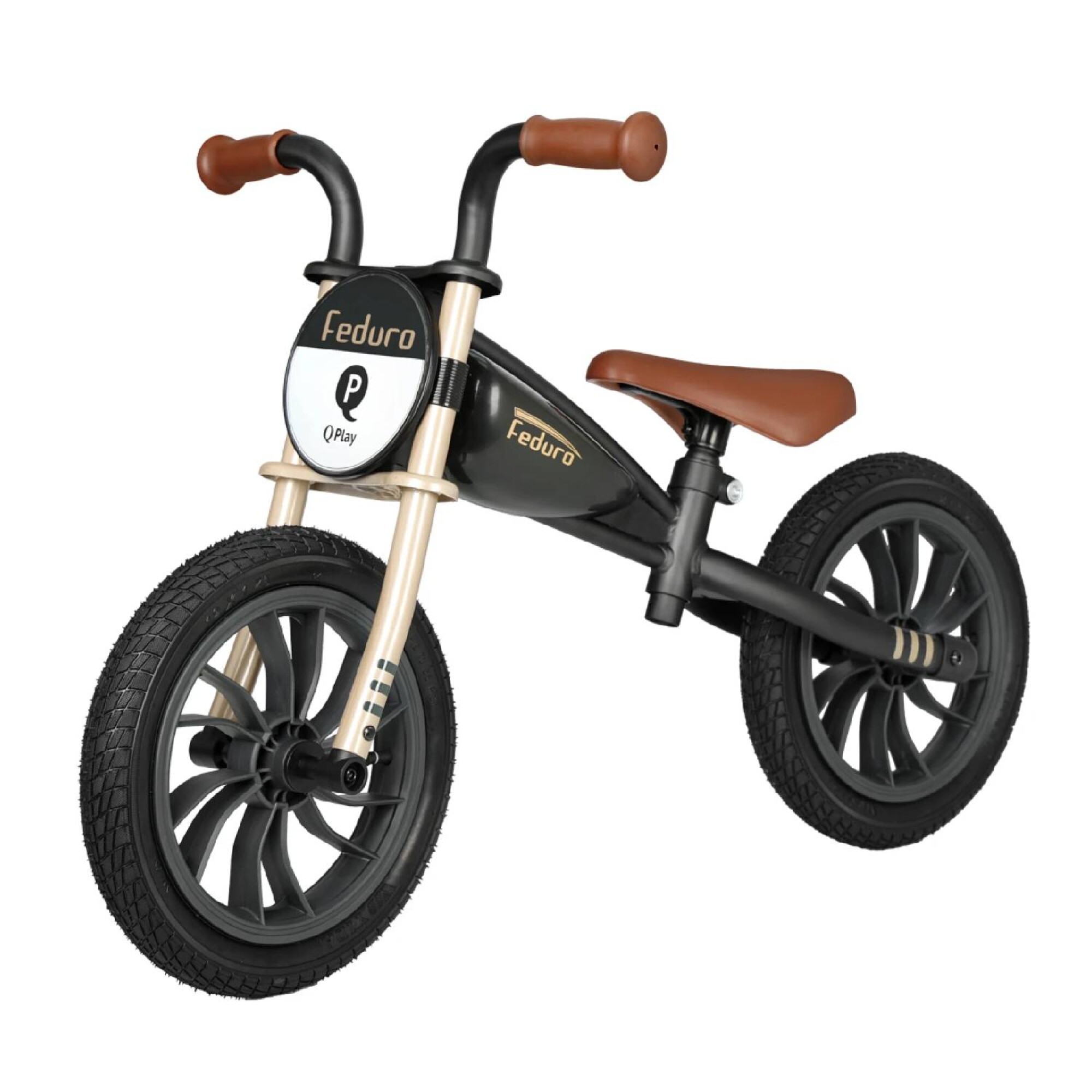 Bicicleta de Balance Qplay Feduro Rodado 12 - Gold — Electroventas