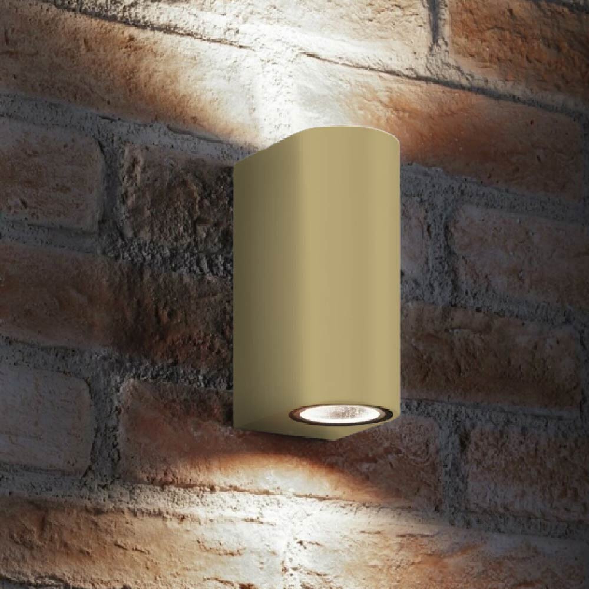 Luminaria de Pared Parma Bidireccional Sand Brass — Serlux