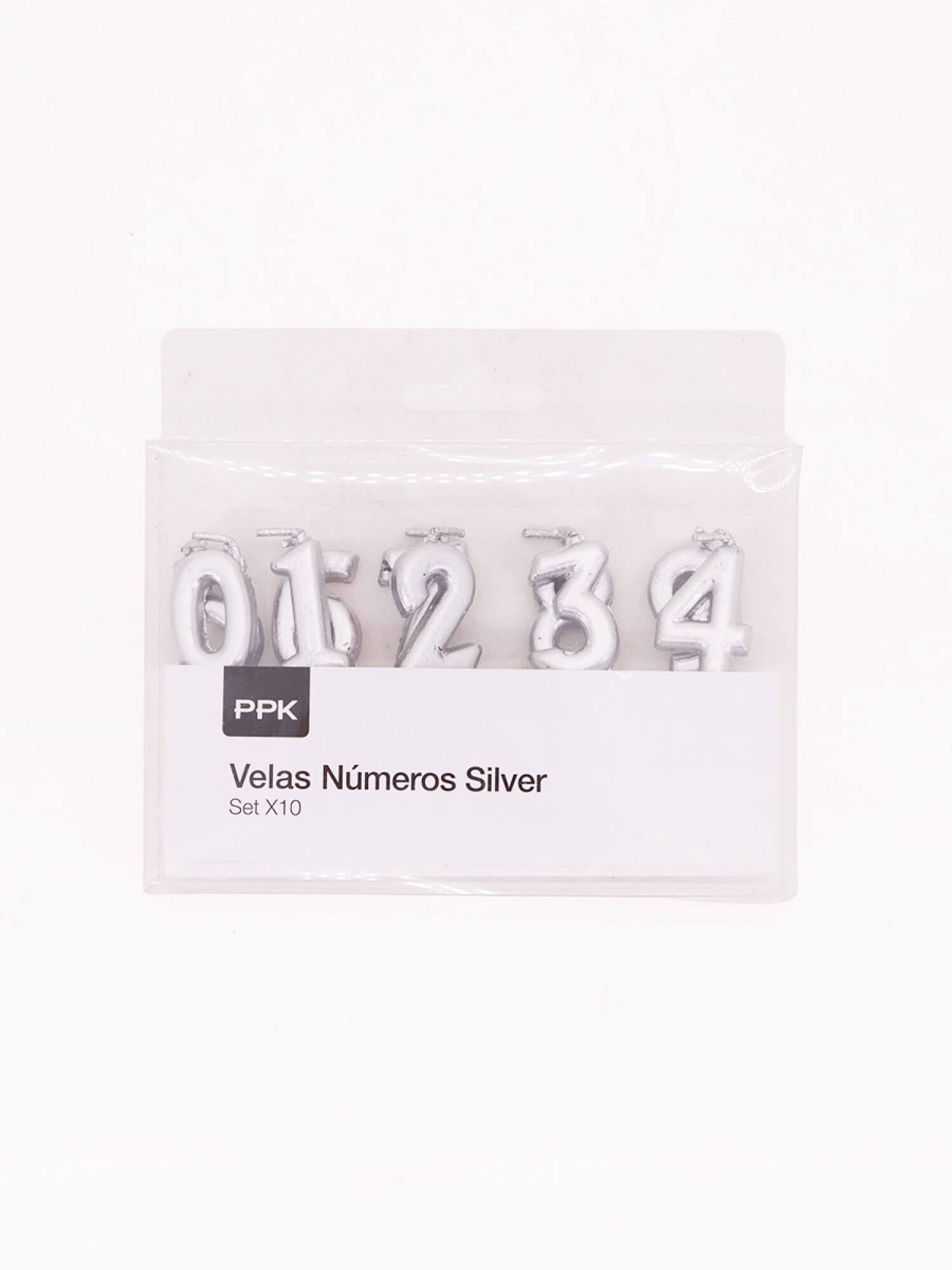 VELAS NUMEROS SILVER 10 PCS - PLATEADO — Guapa - Paprika