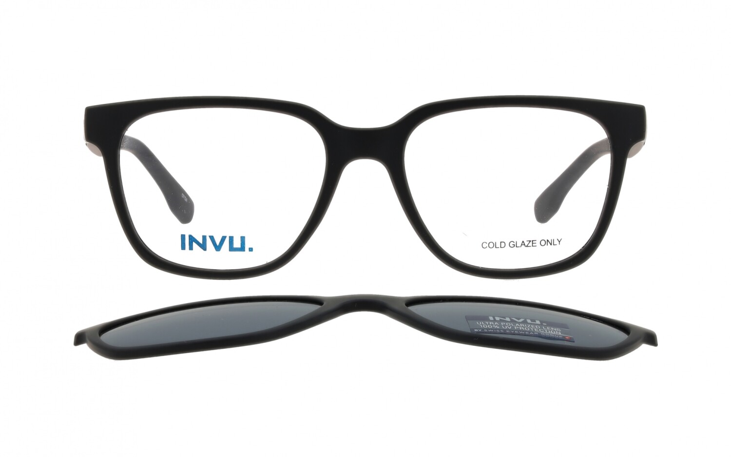 INVU Clip-On 42501C col M.Black Pol — Optica Florida