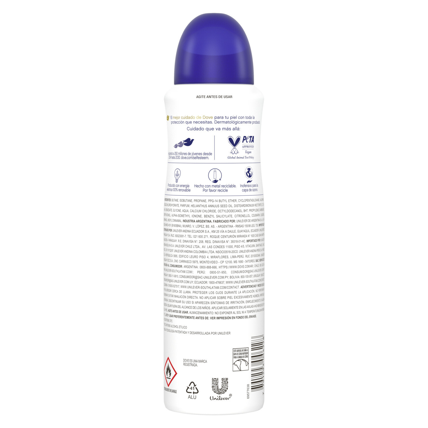 Dove Desodorante antitranspirante Aerosol Original Femenin — San Roque