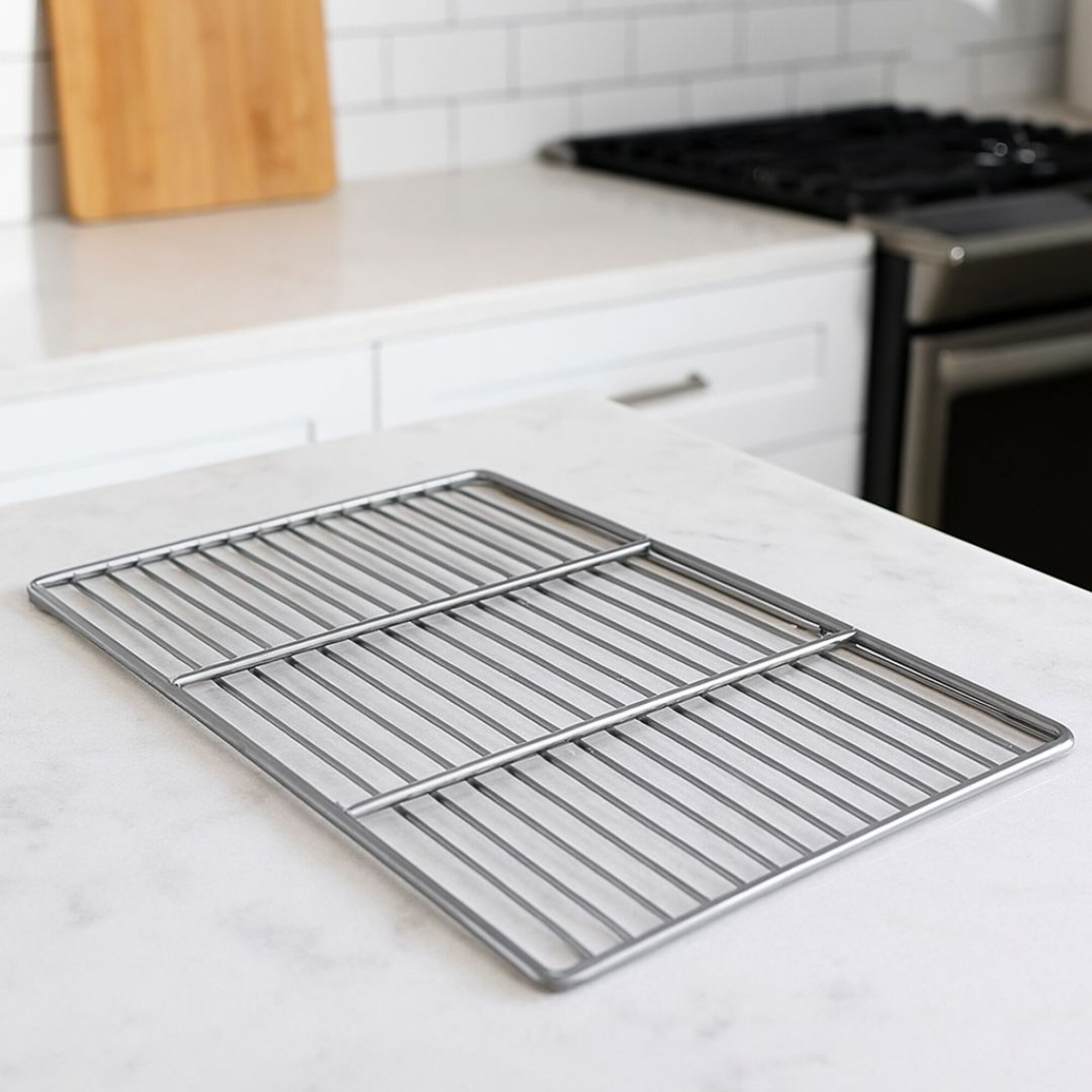 REJILLA RECTANGULAR CORRINA ACERO INOX 45CM — Todolandia