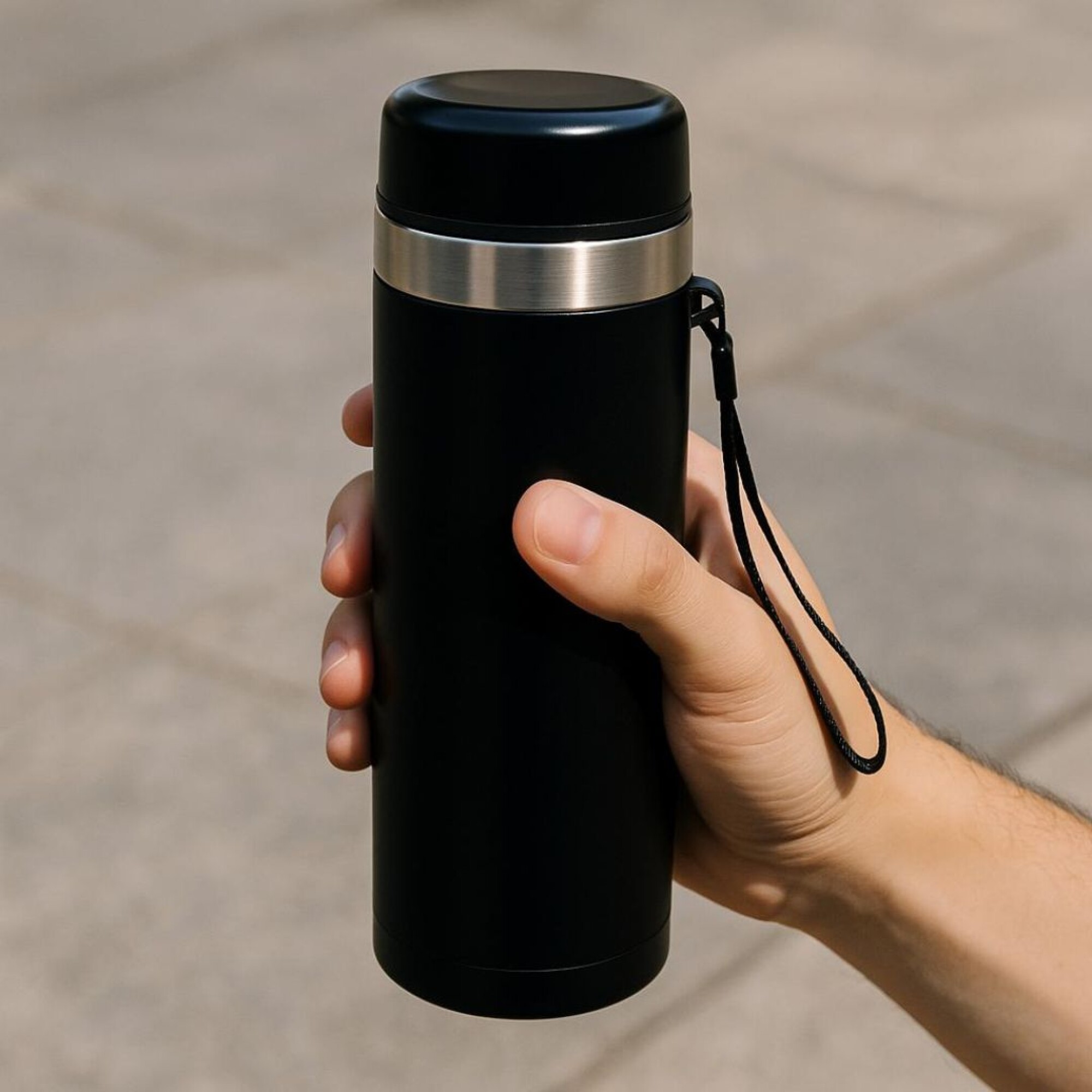 TERMO CON FILTRO ACERO INOXIDABLE 600ML — Todolandia