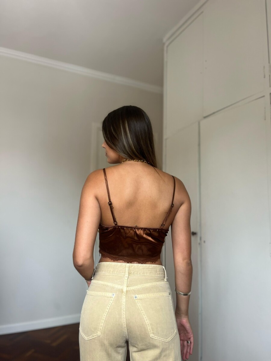 Top Hailey - marròn — Bianca Store