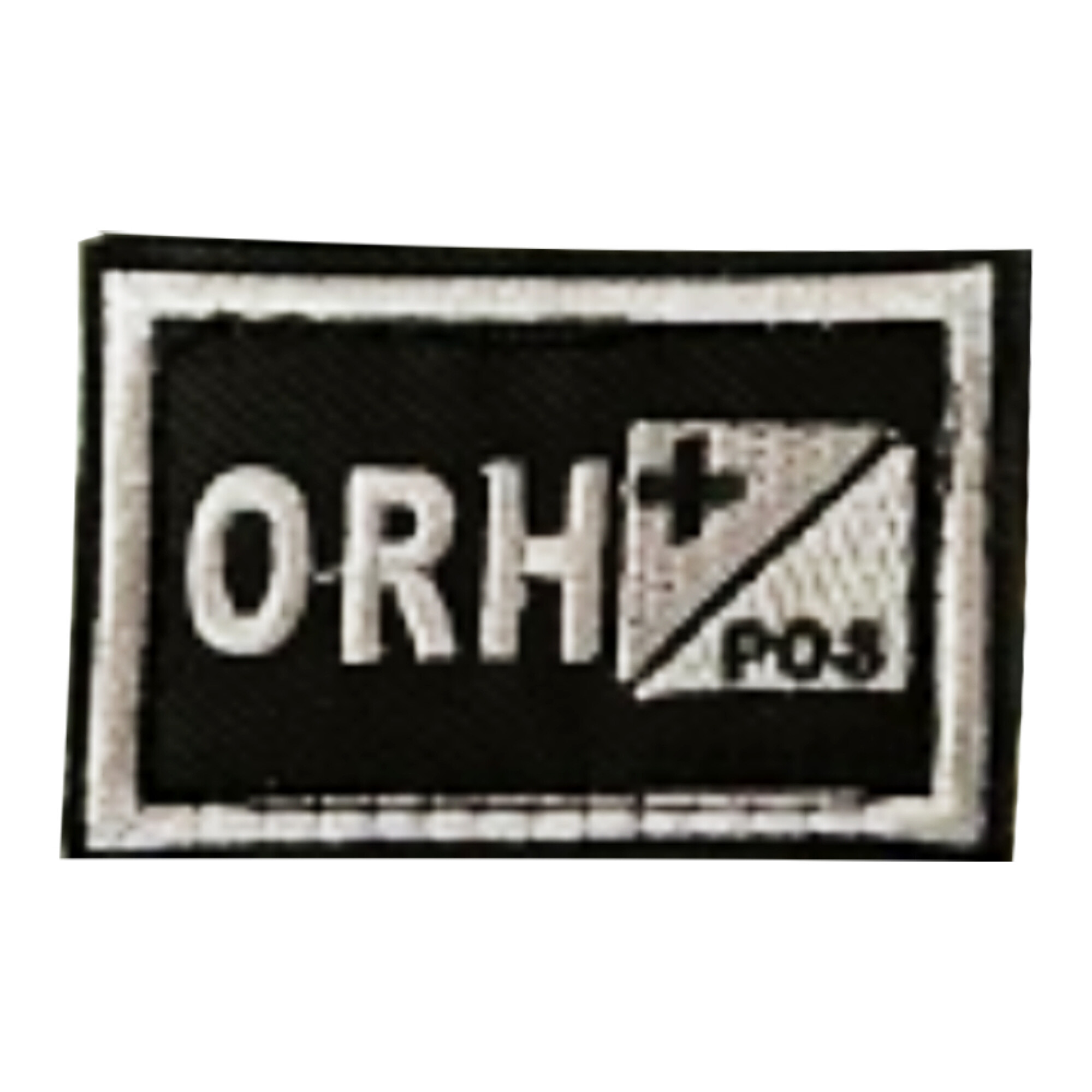 Parche bordado de grupo sanguíneo - ORh + — Aventureros