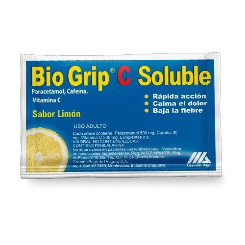 Bio Grip C Soluble 1 Sobre — Farmacia El túnel