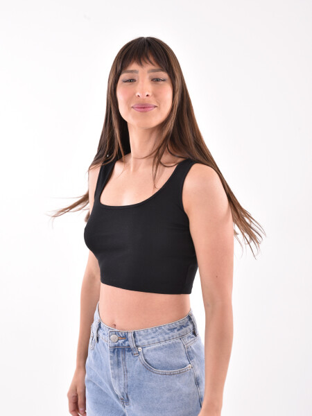 MUSCULOSA INES - NEGRO — Guapa