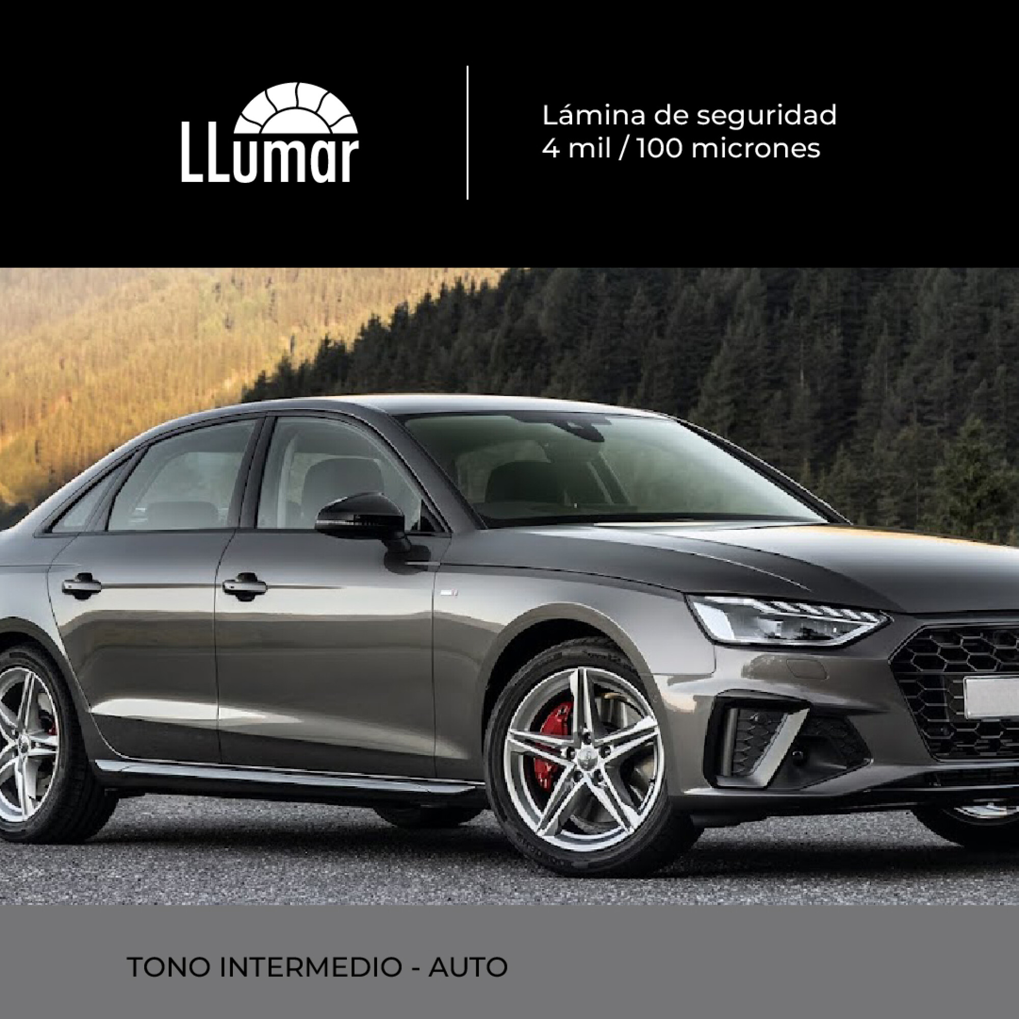 Polarizado Auto. Marca: Llumar. Tono: Intermedio. 100 Micrones — ML Center
