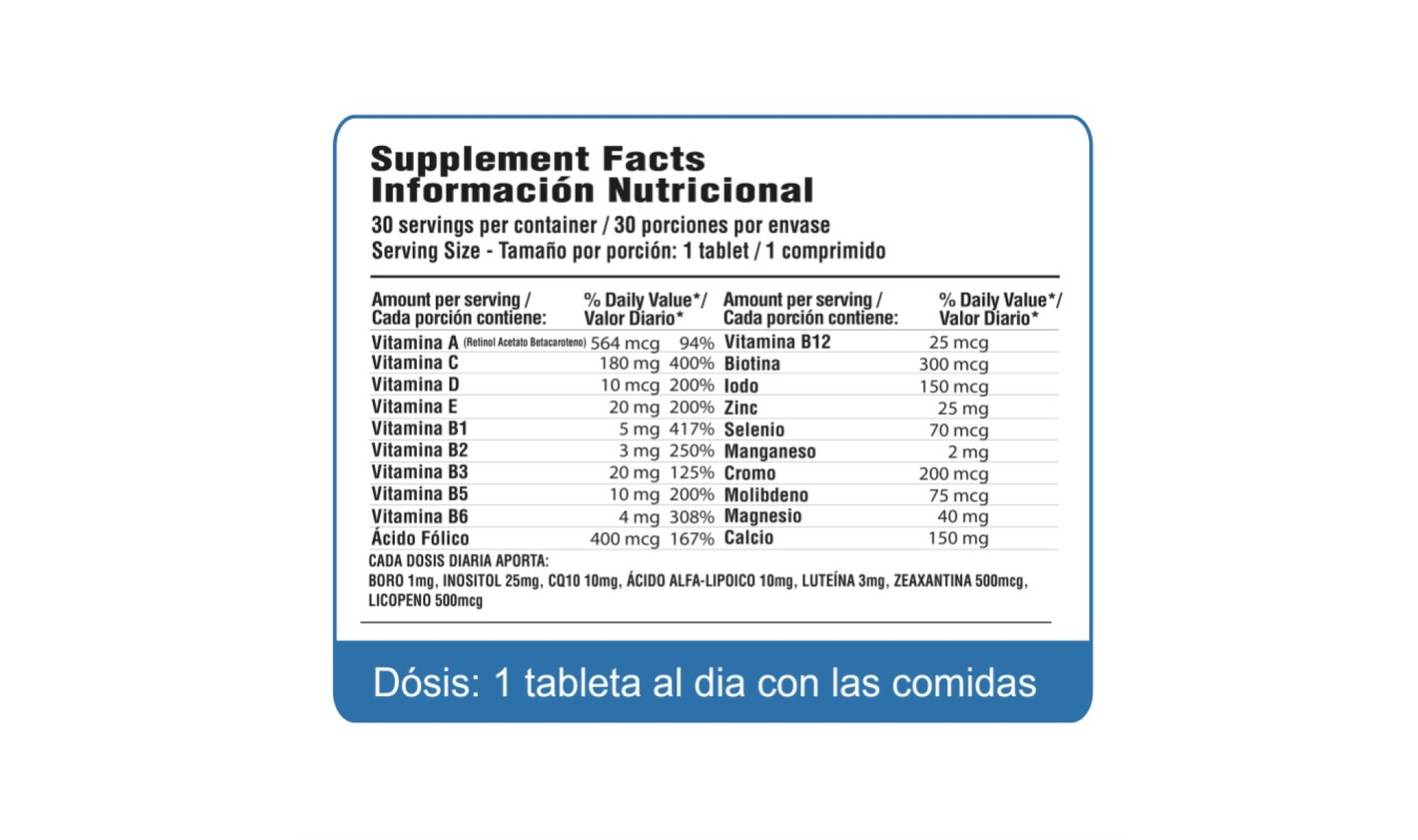 Supervit Forte 30 Cáps Qualivits — Wikimúsculos