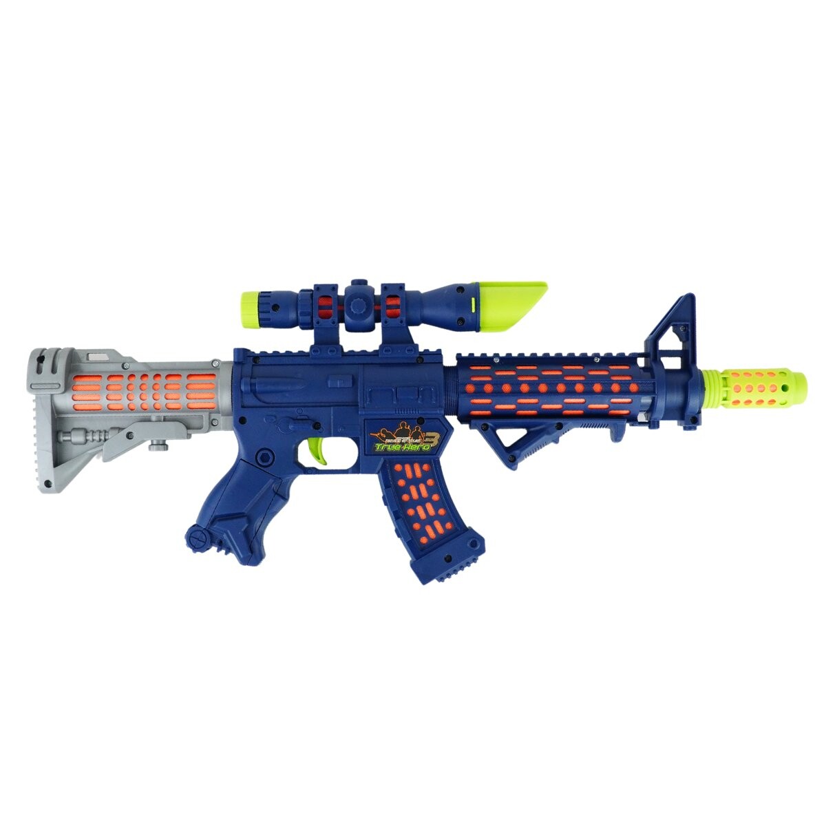 Metralleta con luz y sonido — El Clon