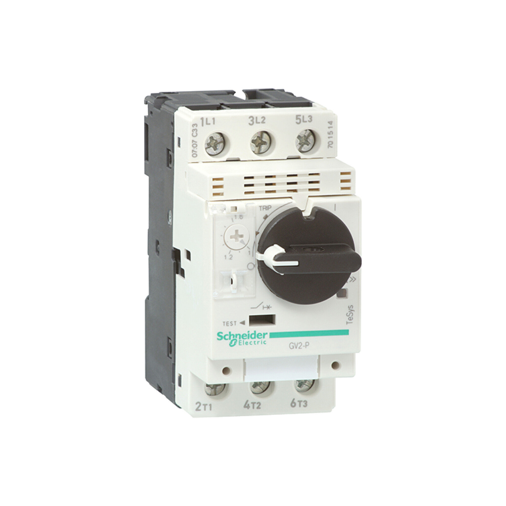 Guardamotor 3P DIN 0,4-0,63A mando rotativo GV2P - TL2604 — Fivisa