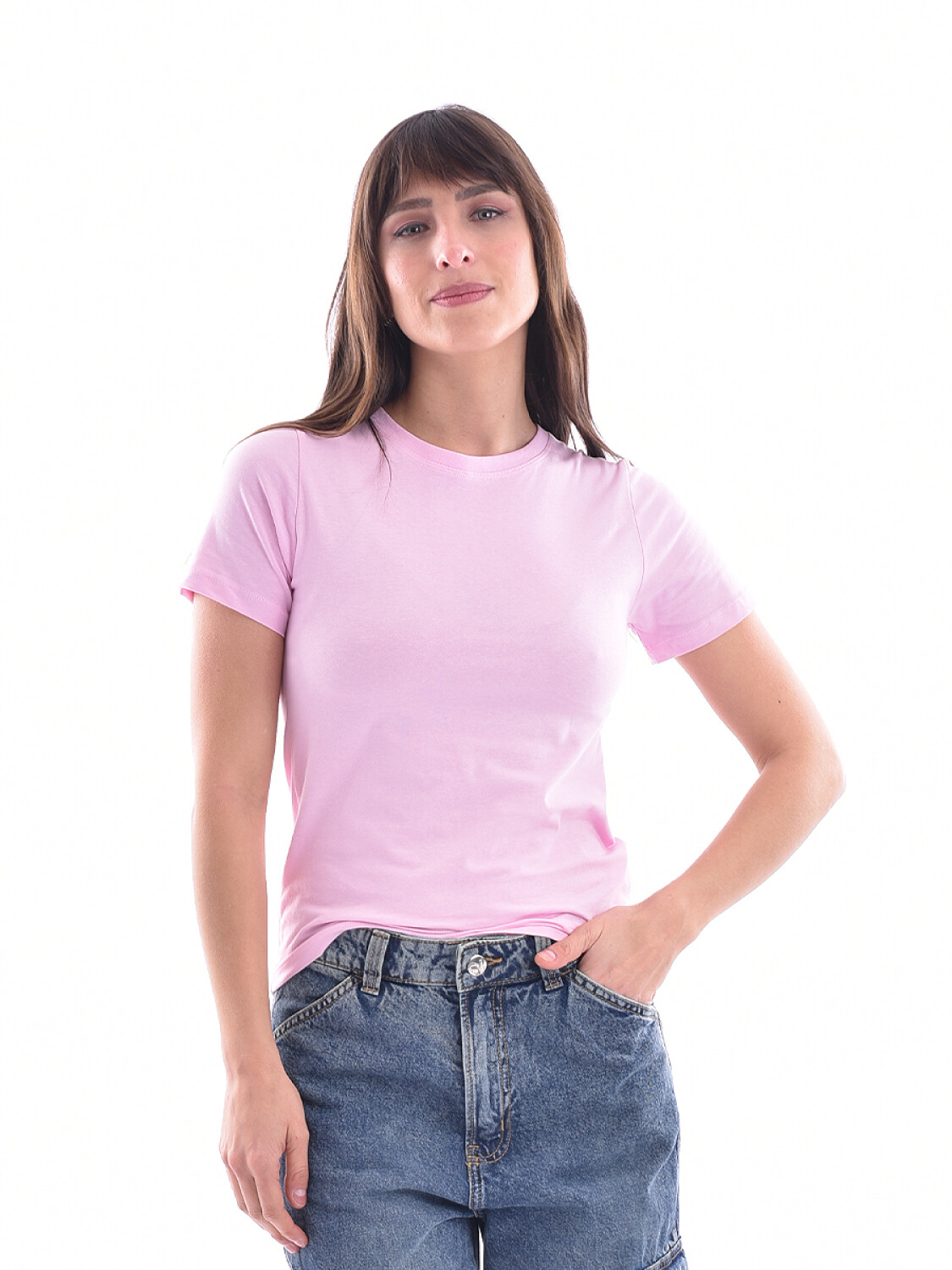 REMERA JUNA - ROSA CHICLE — Guapa