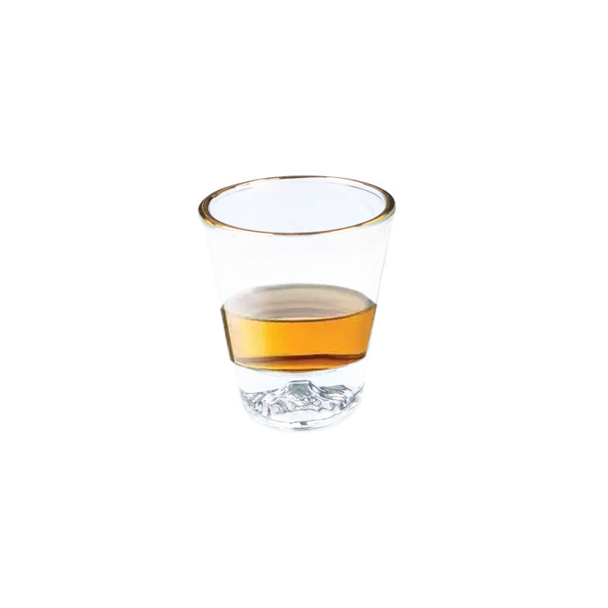 Vaso shot de vidrio borde dorado - Vaso Shot De Vidrio Borde Dorado ...