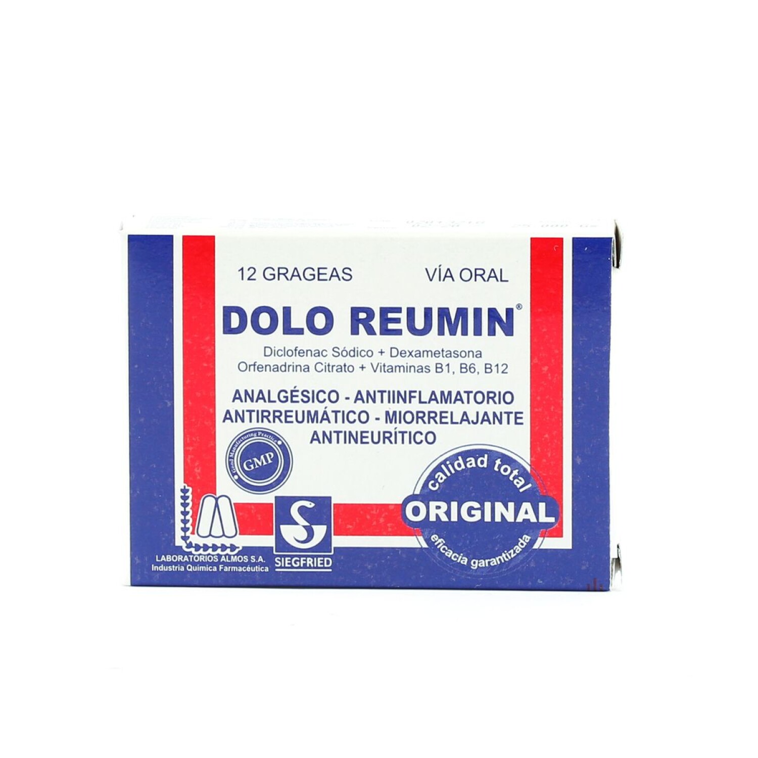 DOLO REUMIN CJ X 12 COMPRIMIDOS — Farmacenter