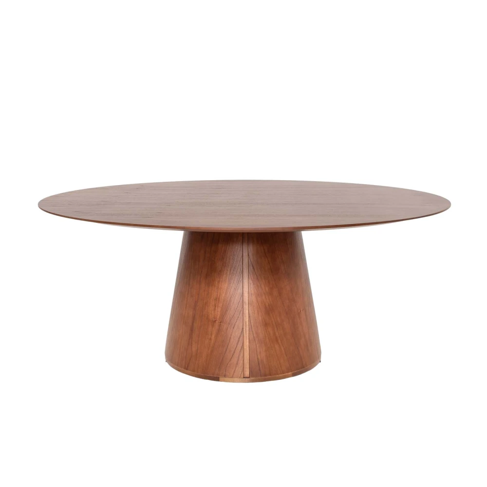 Mesa De Comedor Mdf-y-madera Marron Giulia — Divino