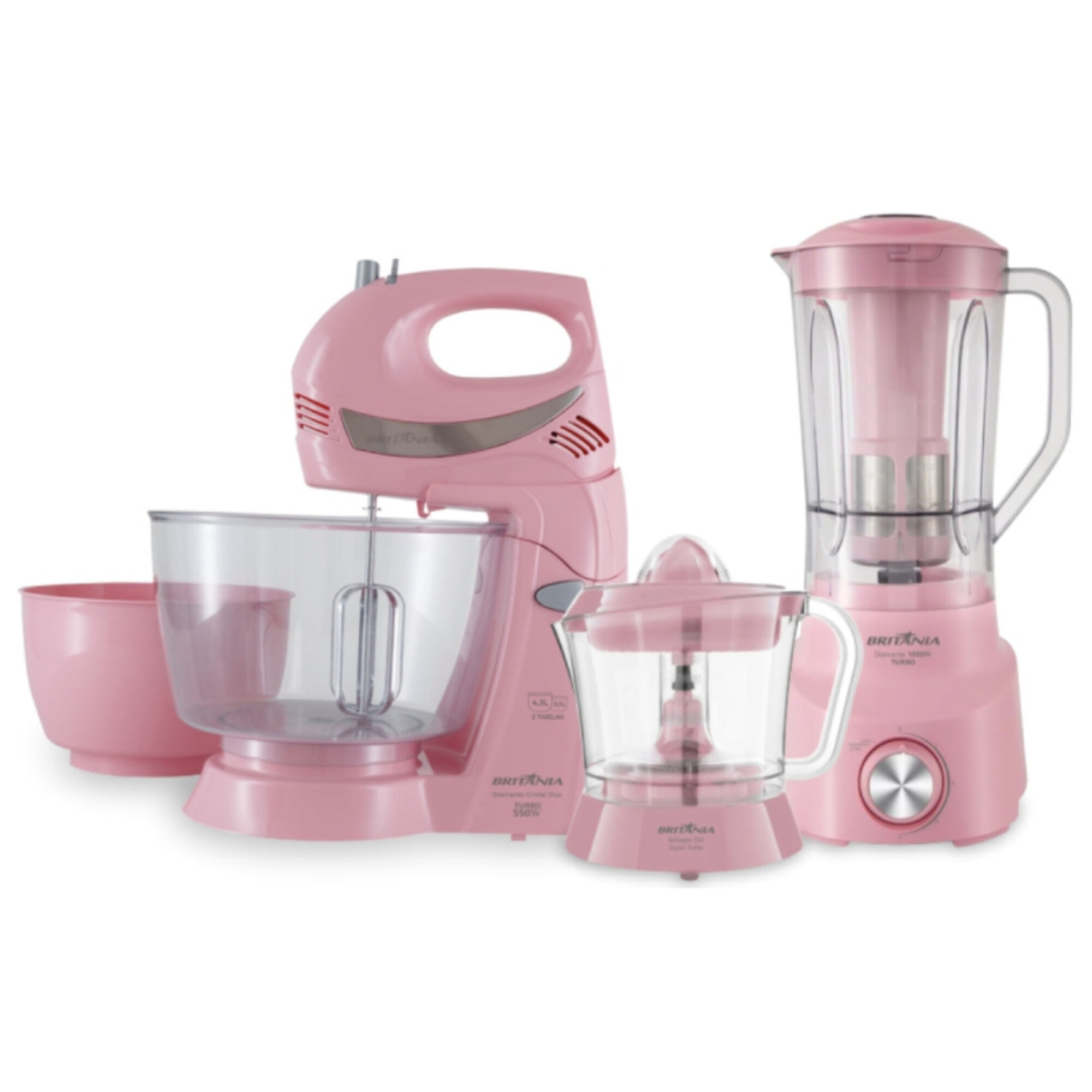 Kit Cocina Britania BKT51R 3 en 1 Rosa — Bristol